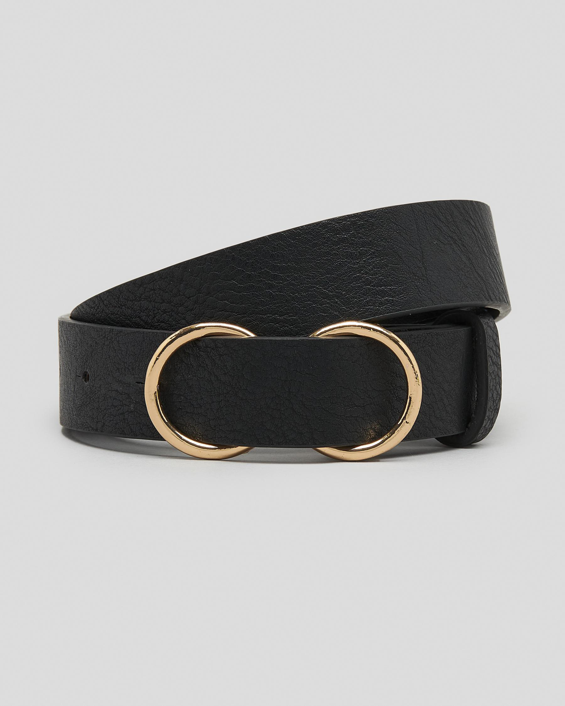 Shop Ava And Ever Farrah Belt In Black/gold - Fast Shipping & Easy ...