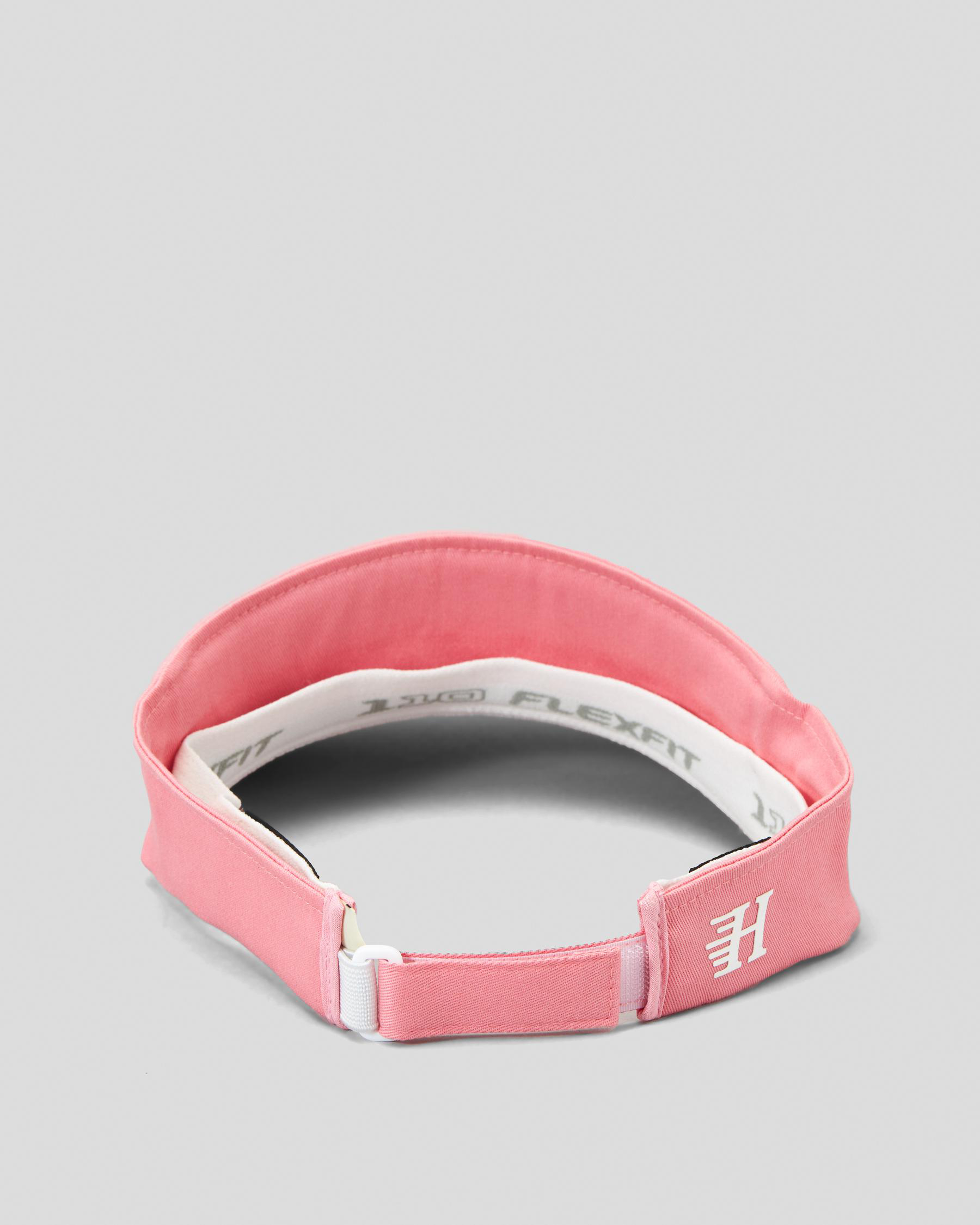 Shop The Mad Hueys Sailing Club Visor In Bubble Gum Pink - Fast ...