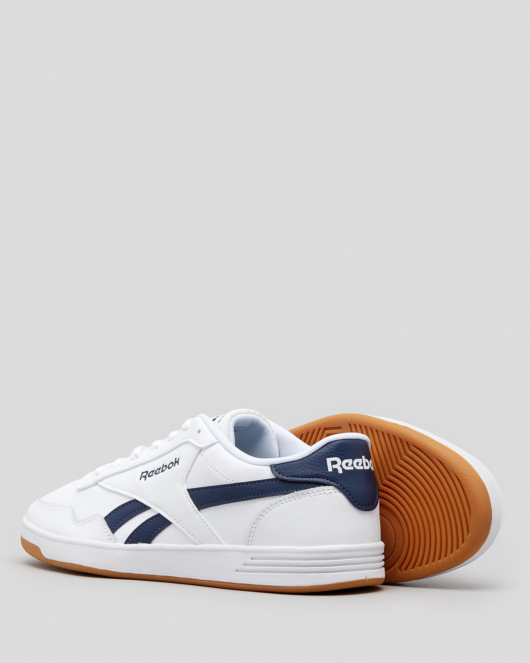 Shop Reebok Royal Tech T Shoes In White/collegiate Navy/gum - Fast ...