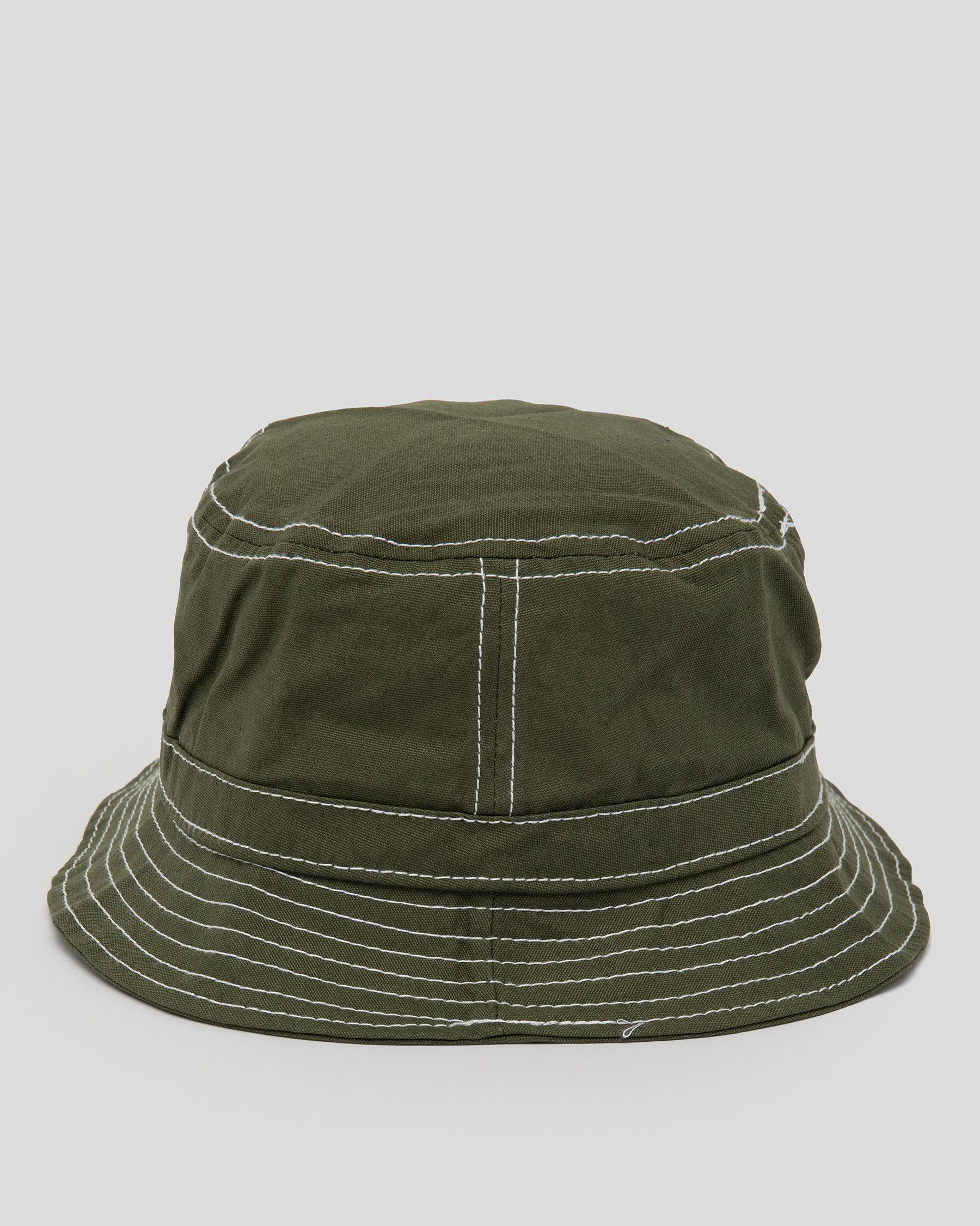 Shop Billabong Wave Washed Bucket Hat In Military - Fast Shipping ...