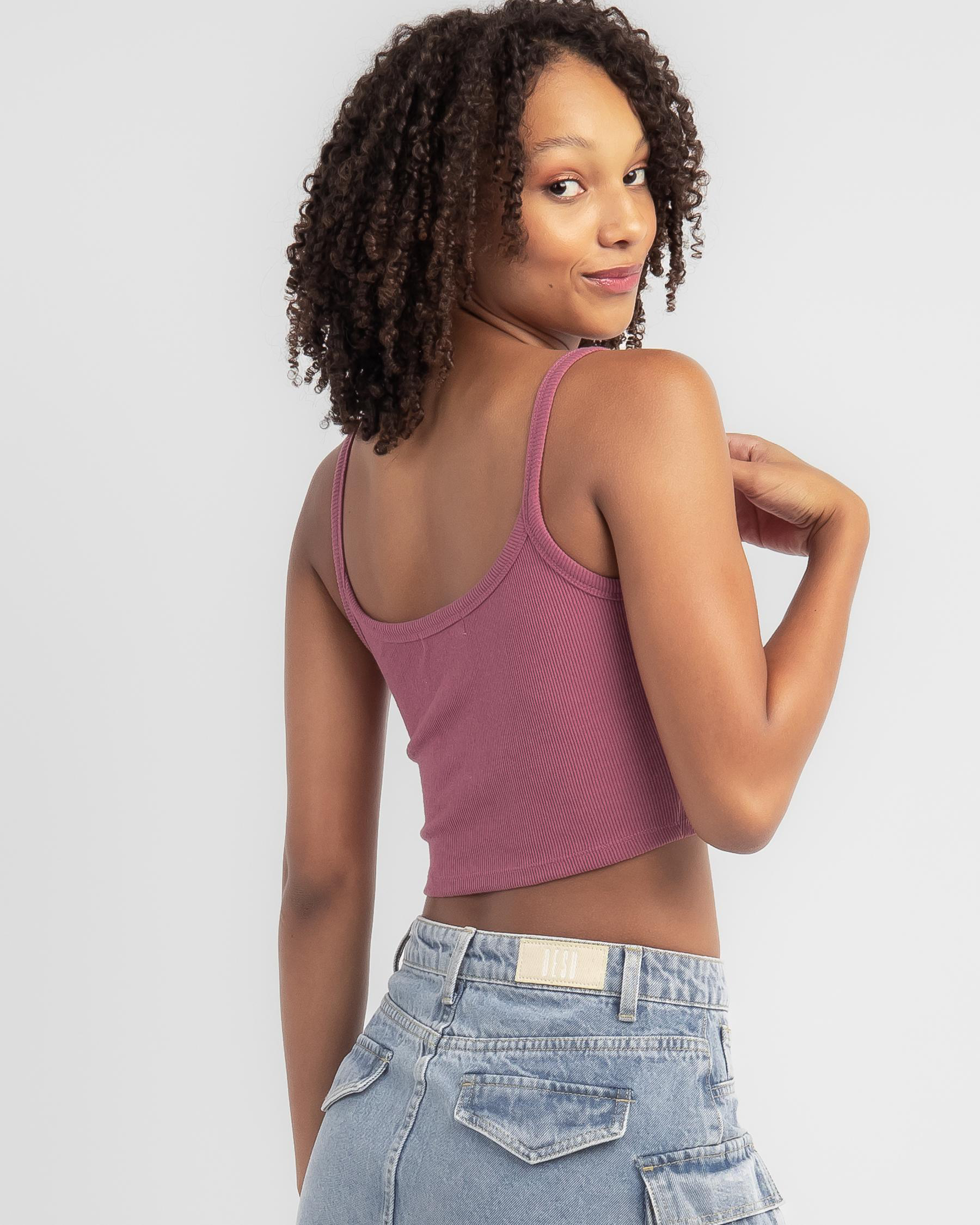 Shop Mooloola Real Angel Singlet In Rose Wine - Fast Shipping & Easy ...