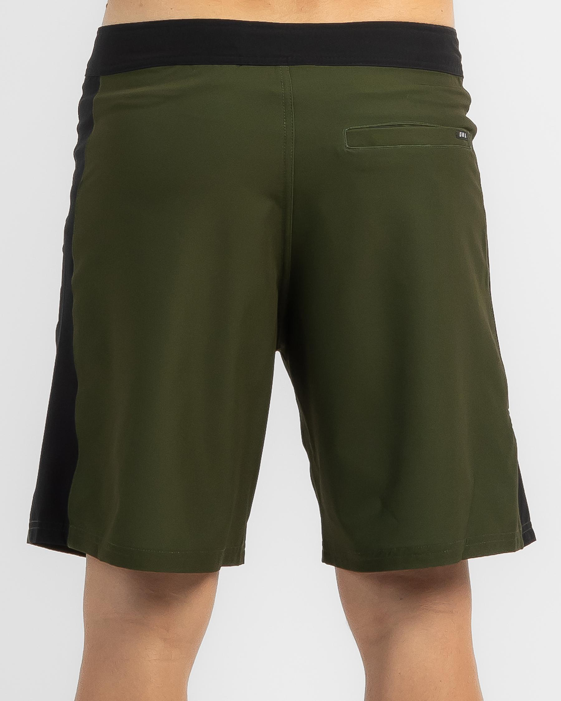 Shop Unit Cascade Board Shorts In Military - Fast Shipping & Easy ...