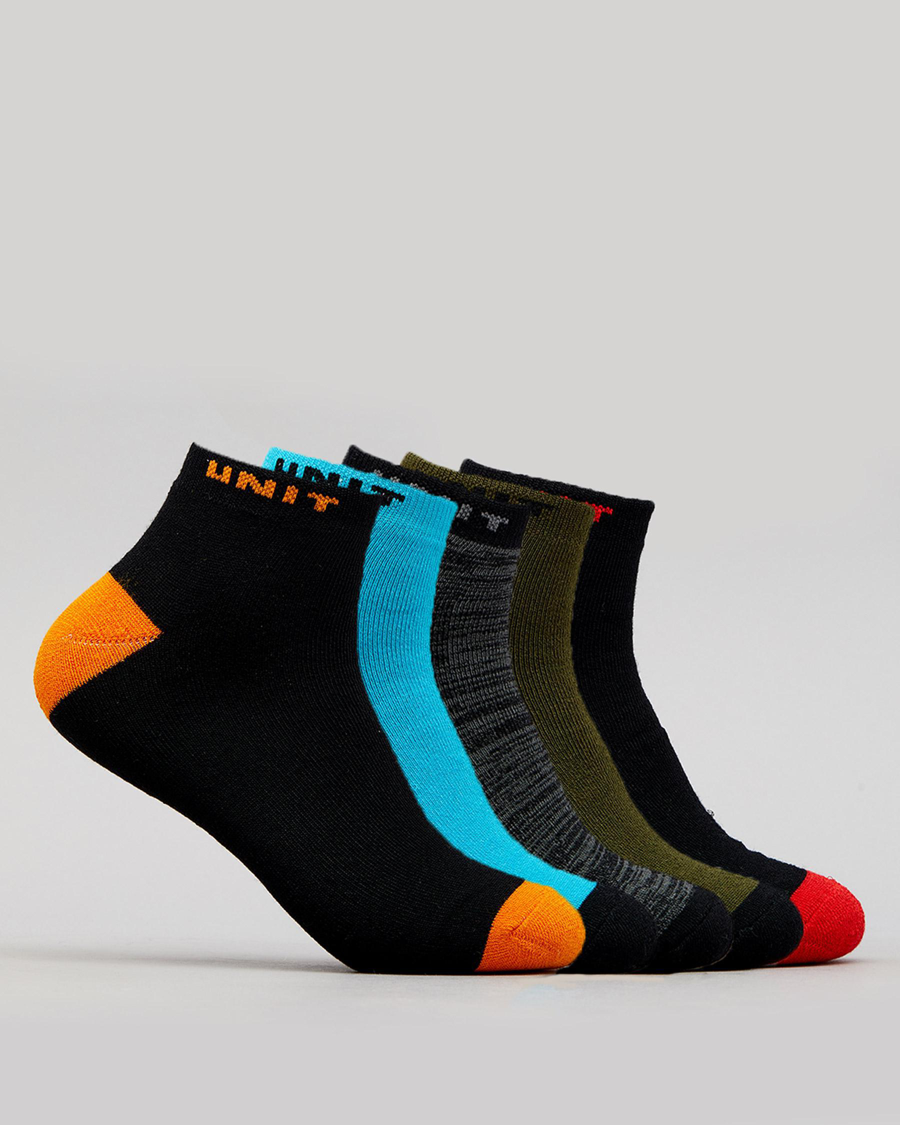 Shop Unit Frequency Socks 5 Pack In Multi - Fast Shipping & Easy Returns - City Beach Australia