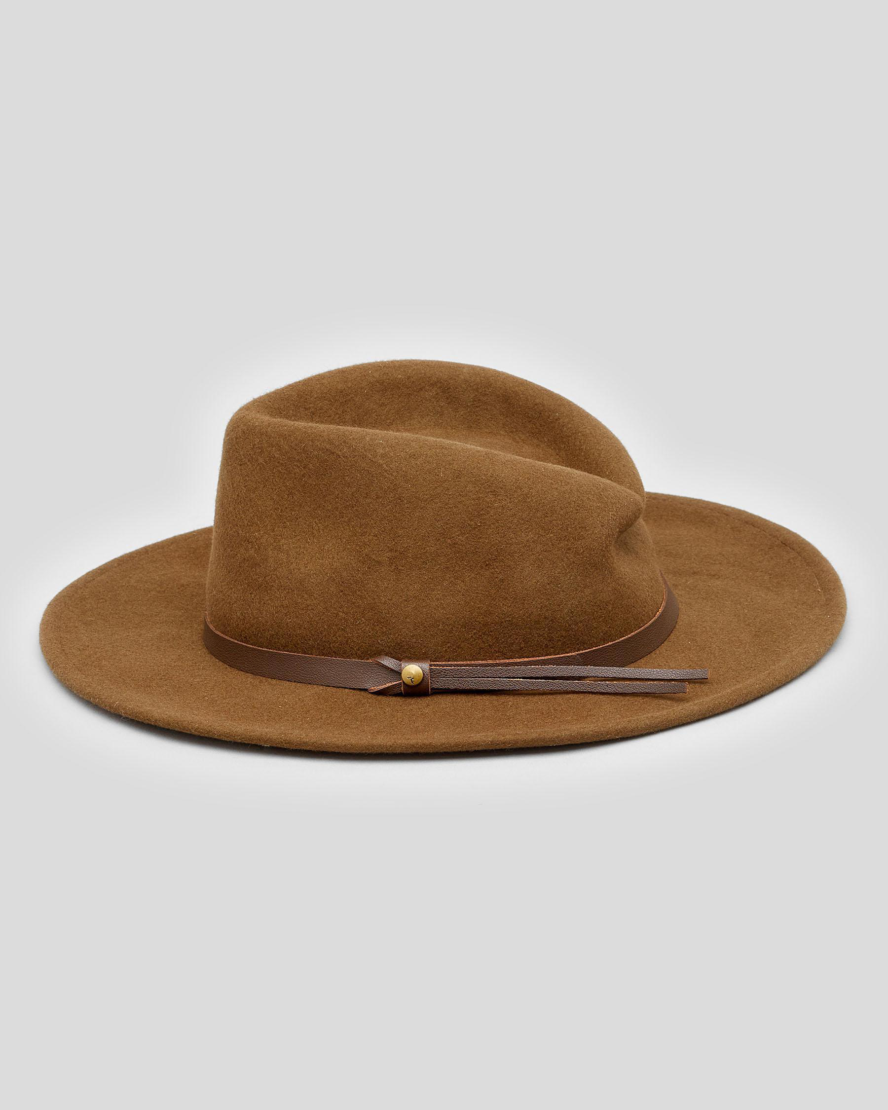 Shop Rusty Ned Felt Hat In Gun Green - Fast Shipping & Easy Returns ...