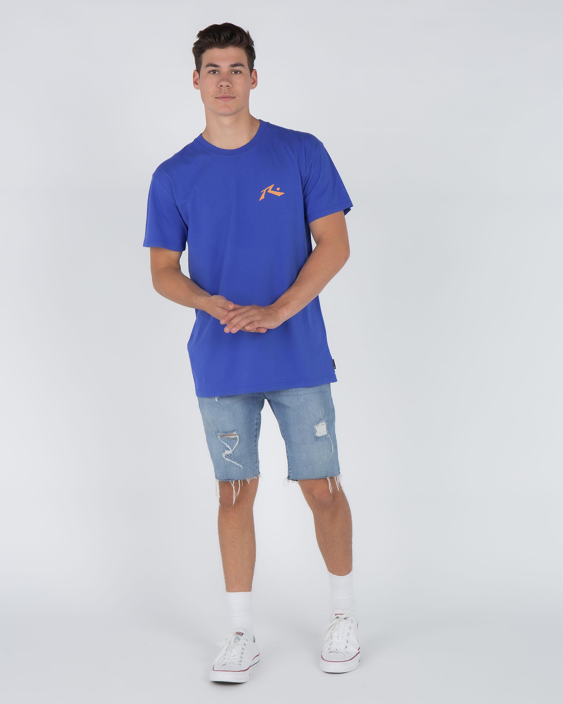Shop Rusty Competition T-Shirt In Mykonos Blue - Fast Shipping & Easy ...