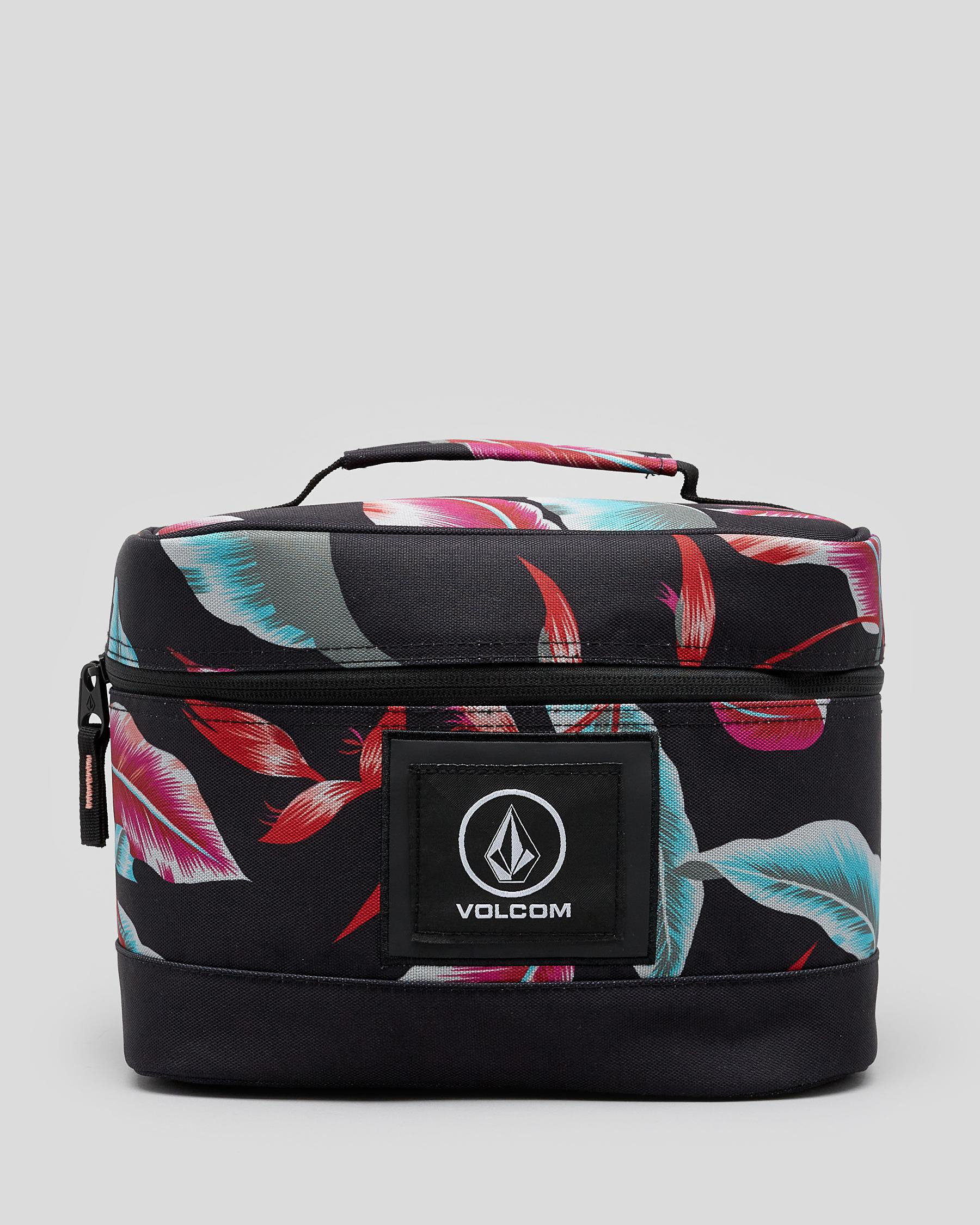 Shop Volcom Patch Attack Deluxe Makeup Case Set In Black/yellow - Fast Shipping & Easy Returns ...