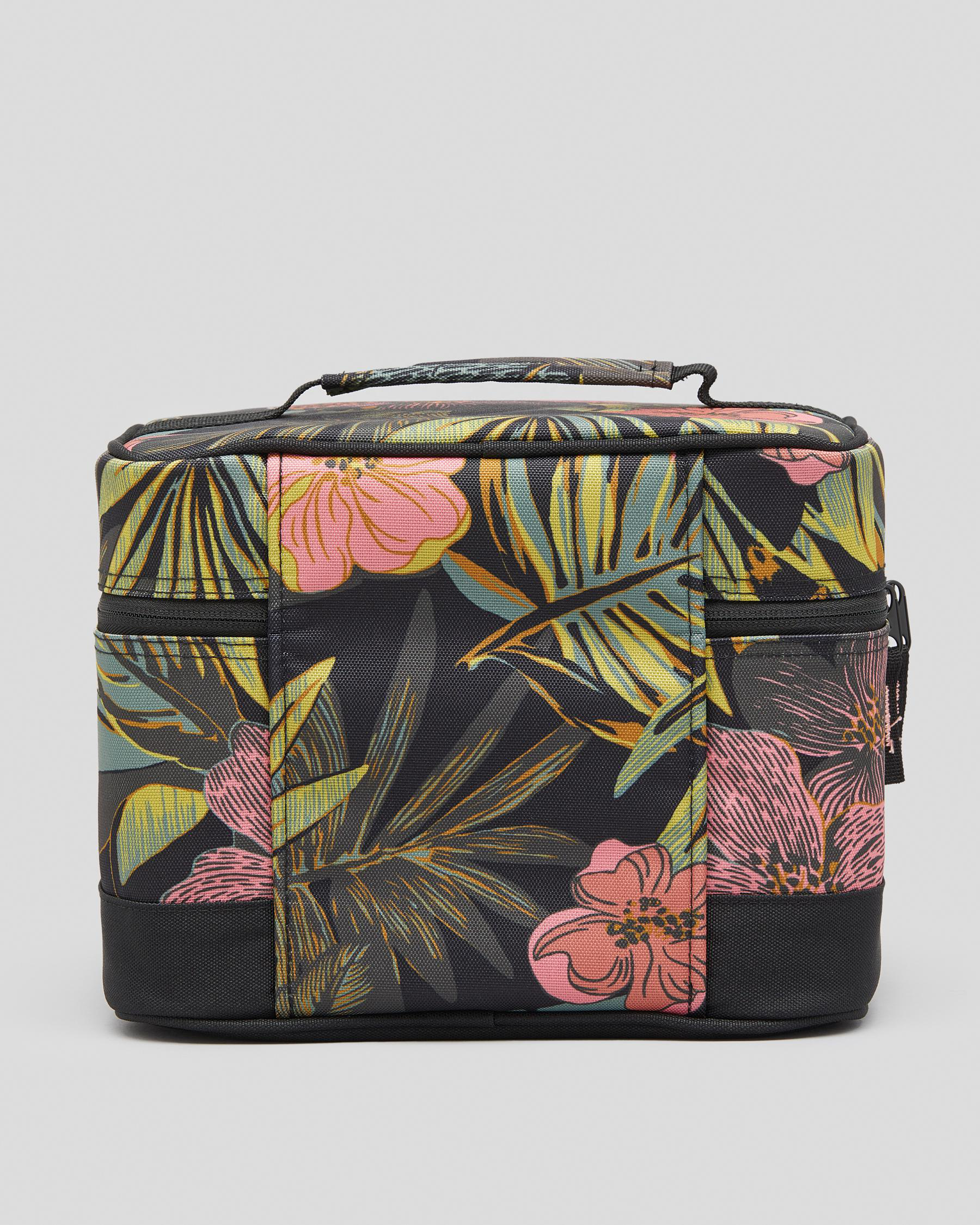 Shop Volcom Patch Attack Deluxe Makeup Case Set In Black/yellow - Fast Shipping & Easy Returns ...