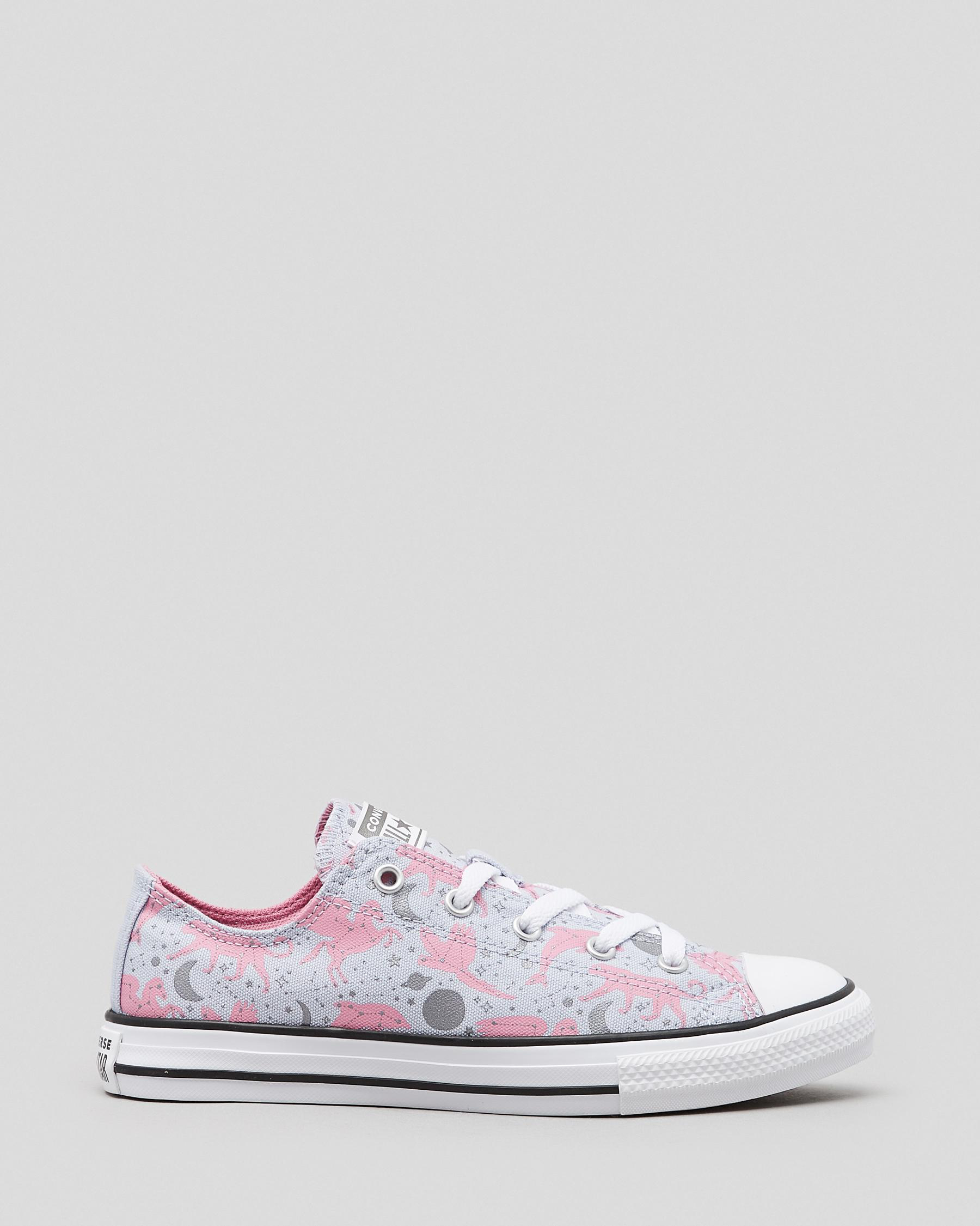 Shop Converse Girls' Chuck Taylor All Star Shoes In Ghost/magic ...