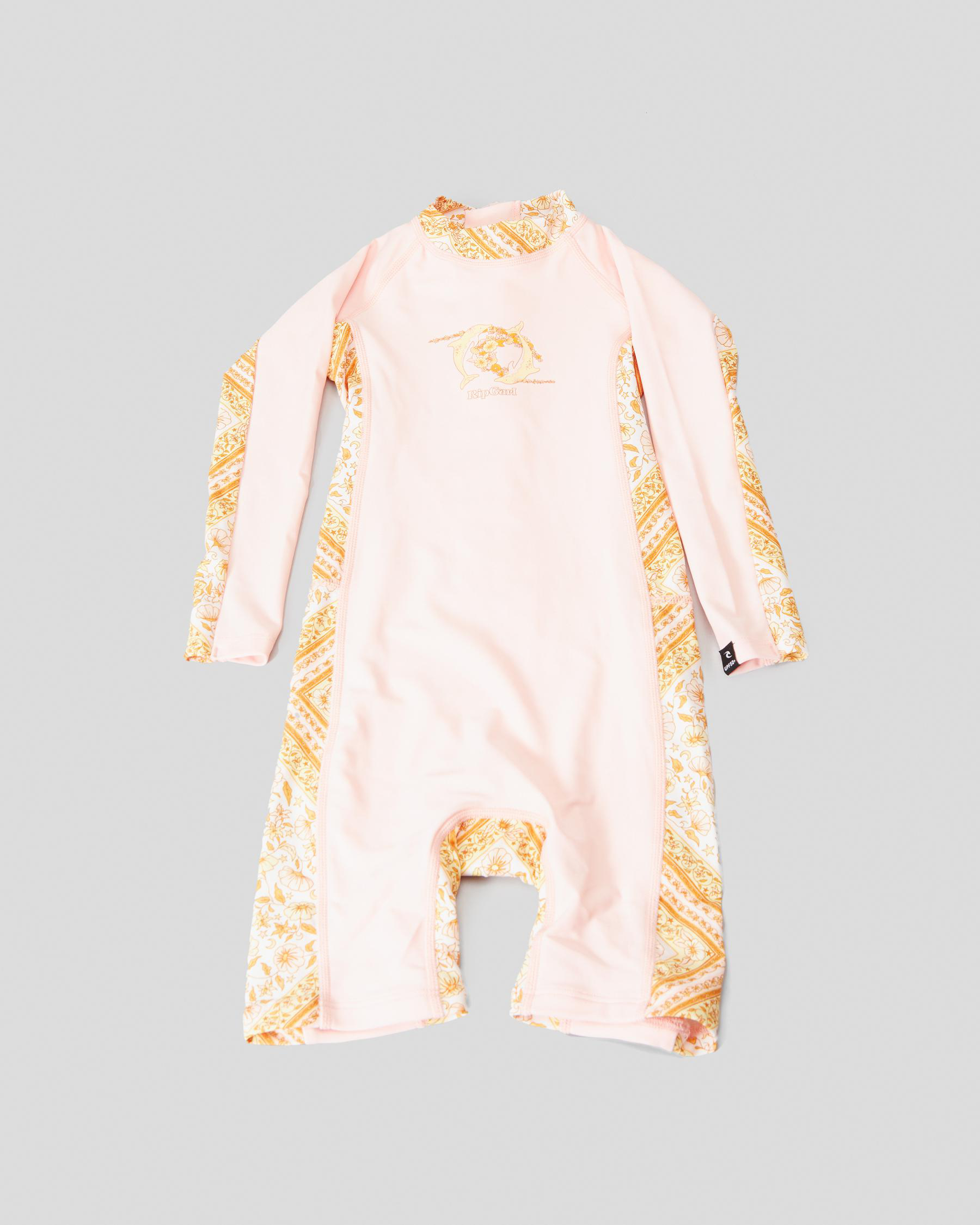 Shop Rip Curl Toddlers' Dolphin Tide Long Sleeve Surfsuit In Pink - Fast Shipping & Easy Returns ...