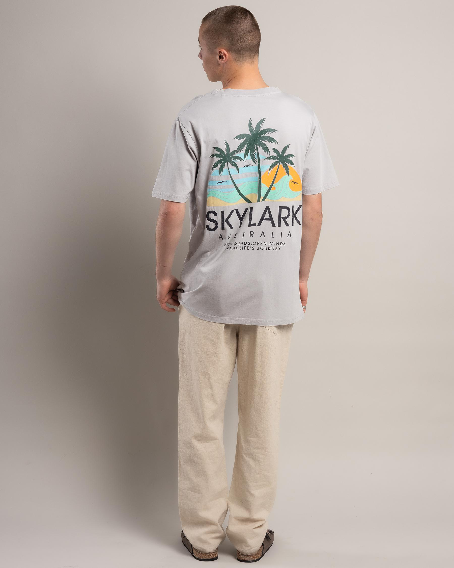 Shop Skylark First Light T-Shirt In Light Grey Acid - Fast Shipping ...