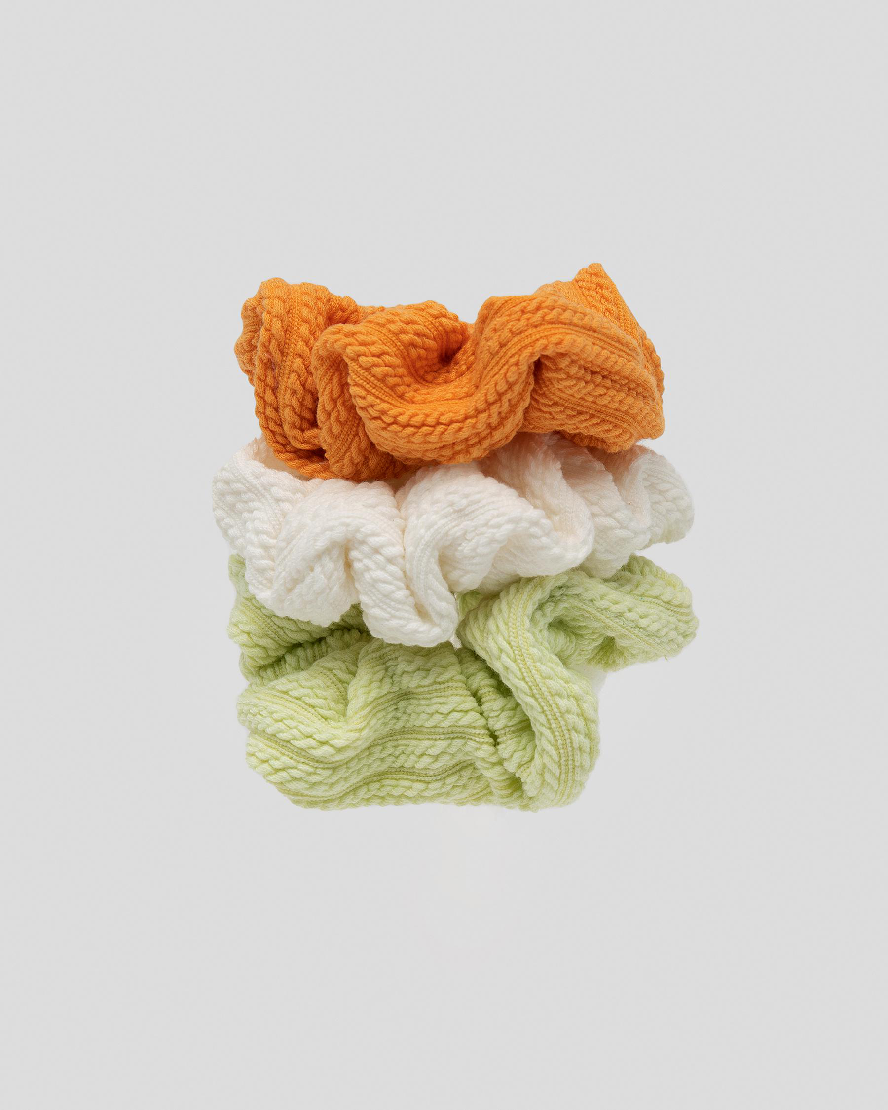 Karyn In LA Sunny Scrunchie Pack In Orange/yellow/white - FREE ...