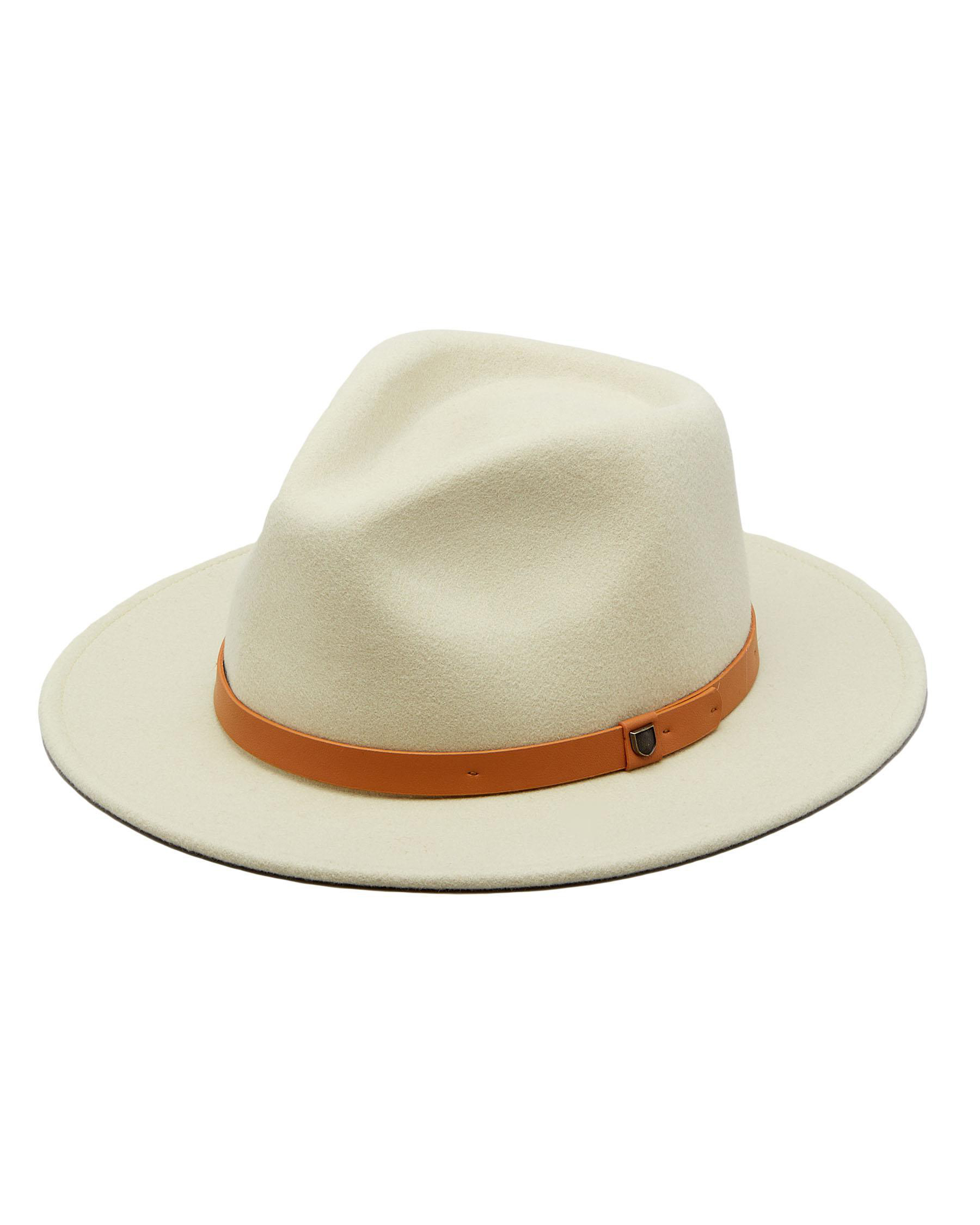 Shop Brixton Messer Fedora In Gravel - Fast Shipping & Easy Returns ...