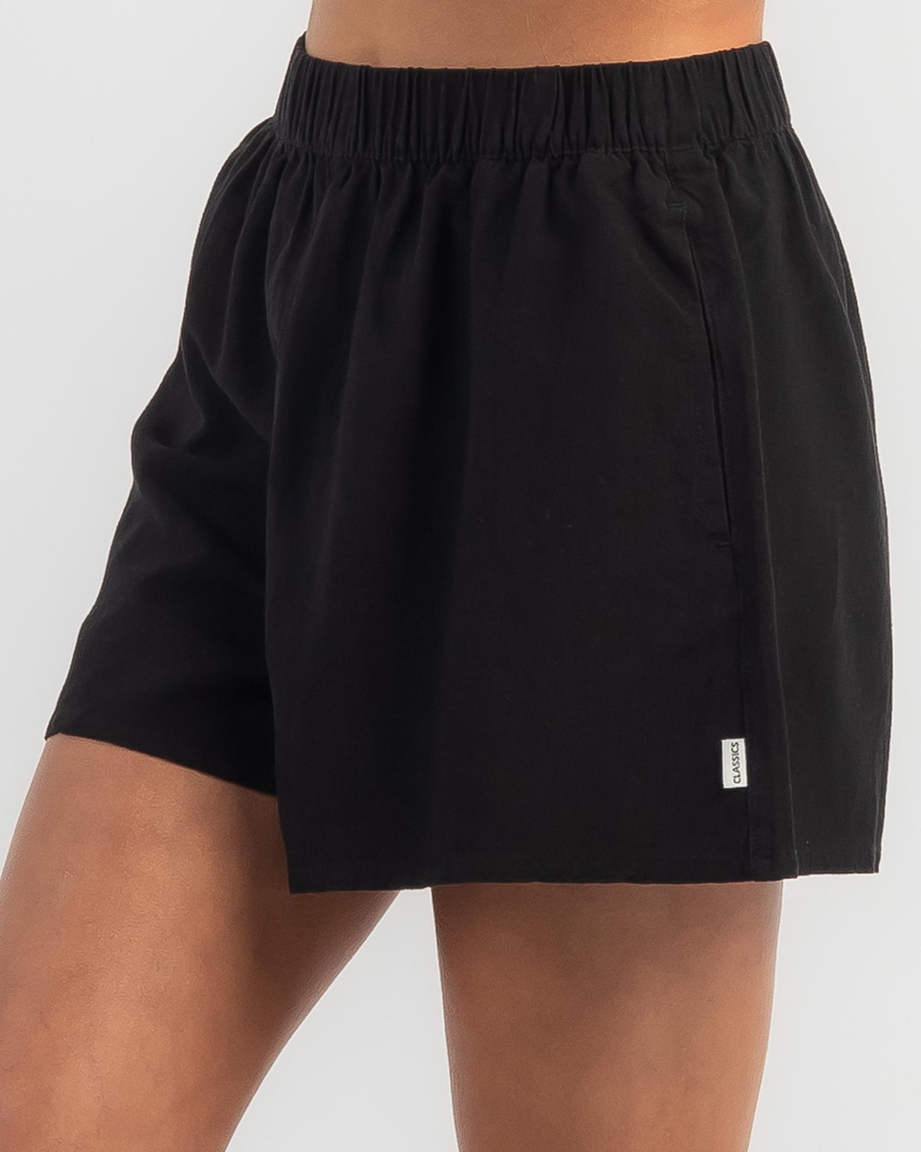 Shop Rhythm Classic Beach Shorts In Black - Fast Shipping & Easy ...