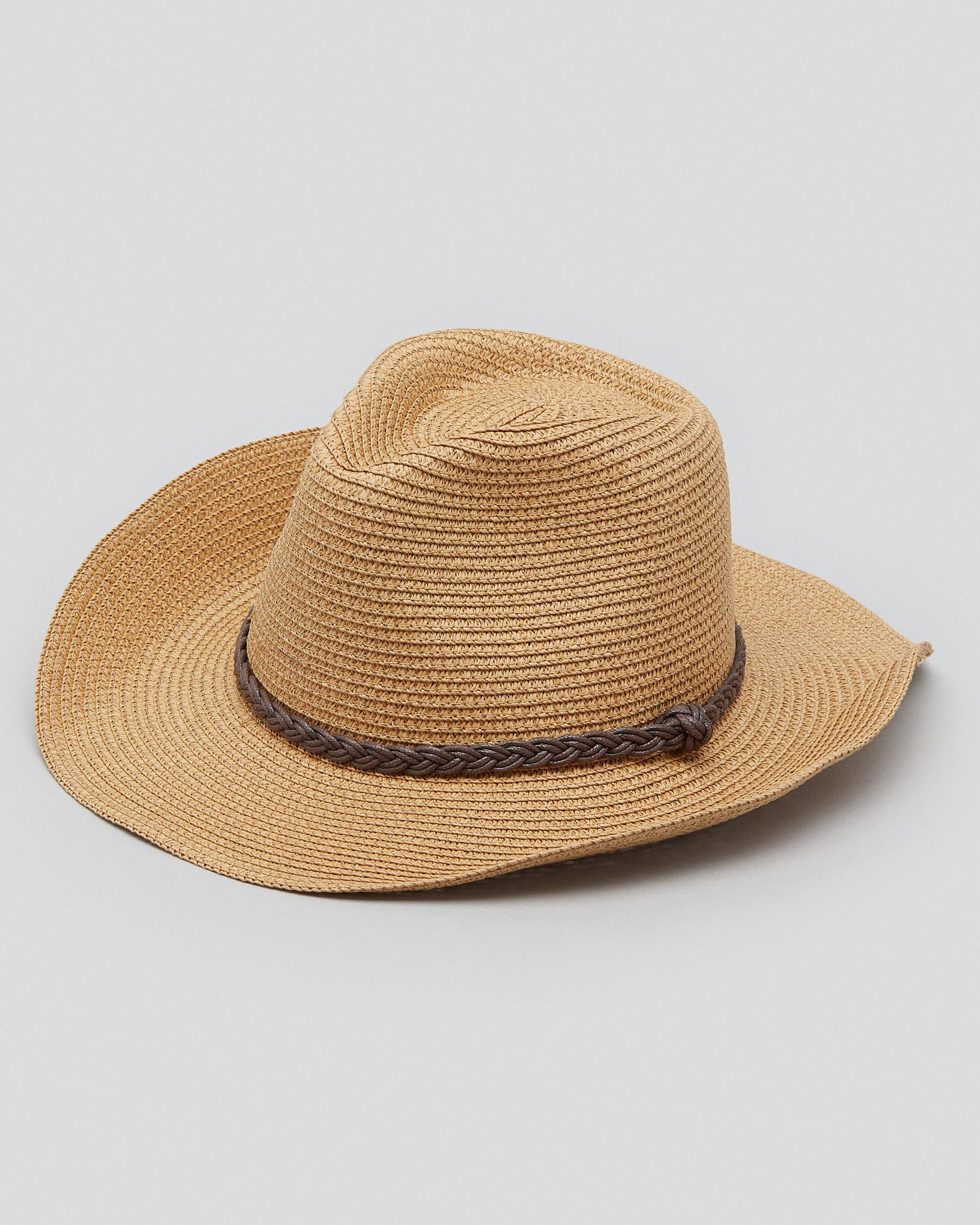 Shop Mooloola Nadia Cowgirl Hat In Natural - Fast Shipping & Easy ...