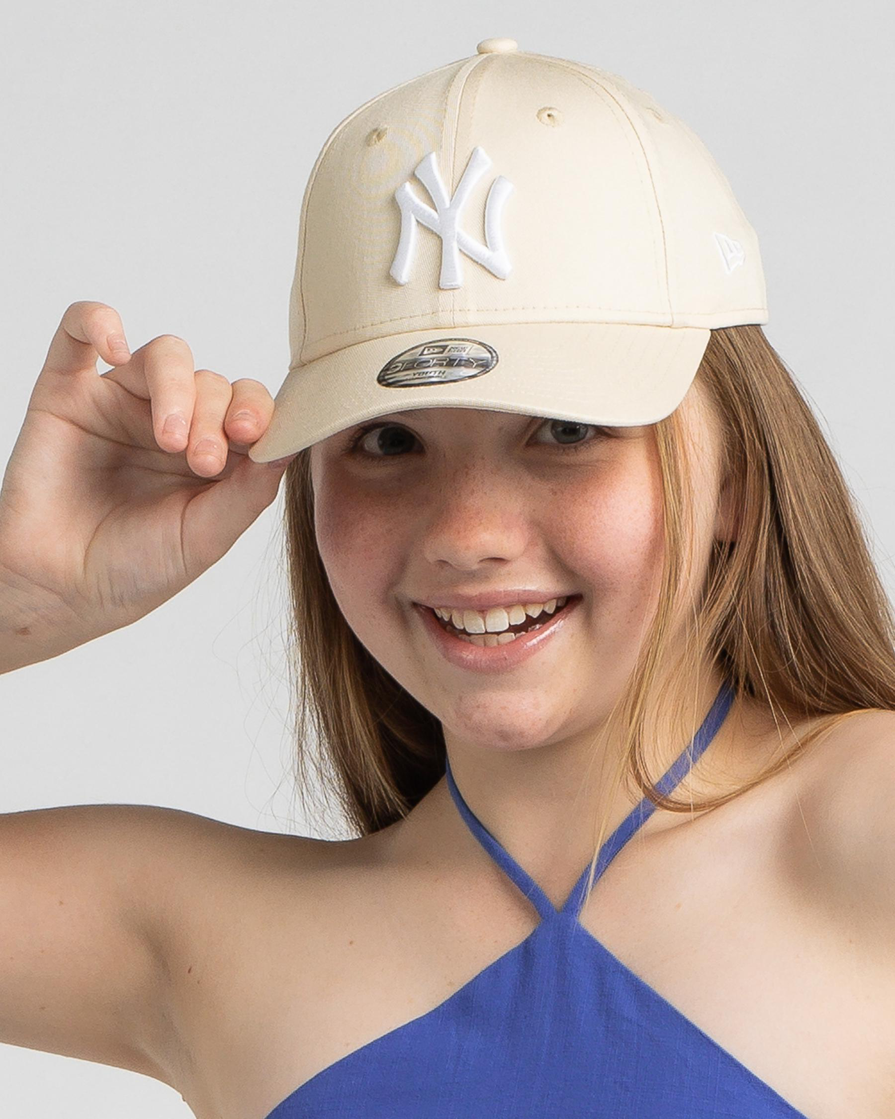 Shop New Era Girls' NY Yankees Cap In Sea Shell/white - Fast Shipping ...