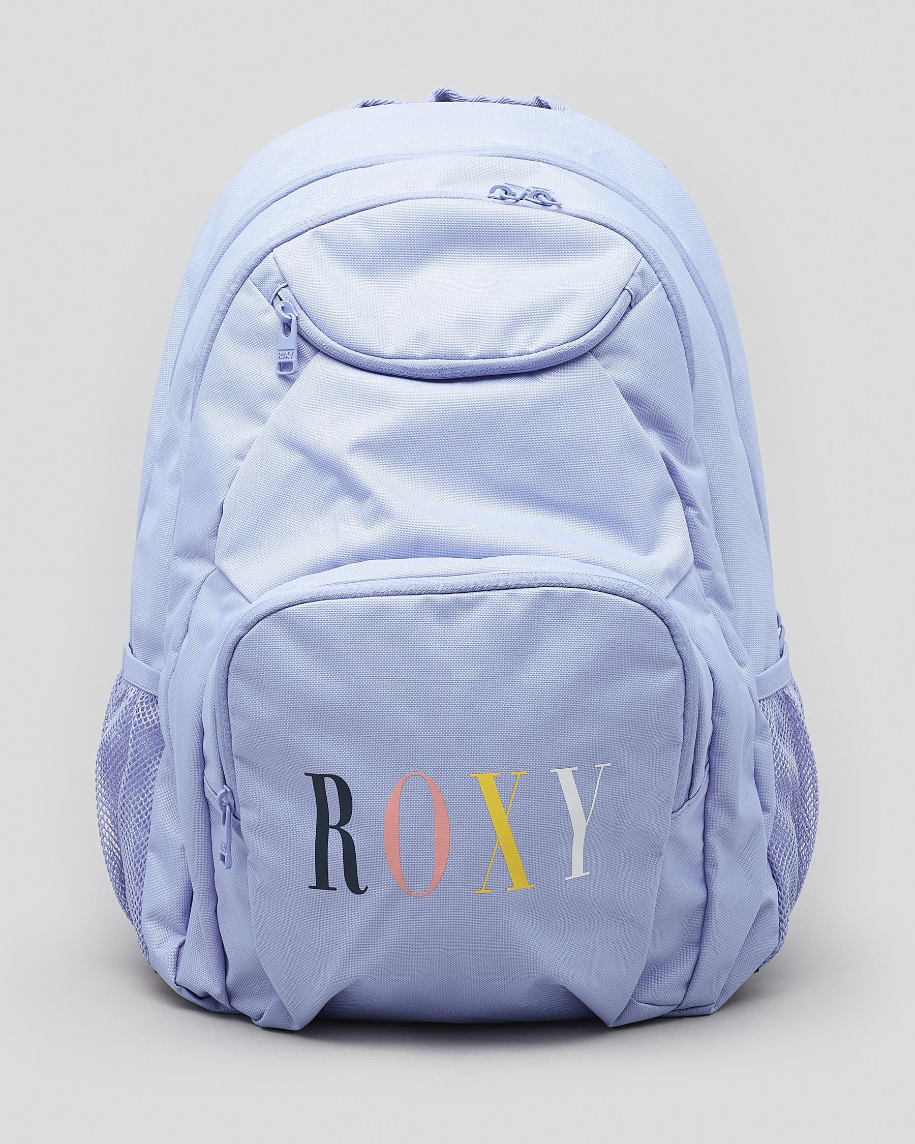 Shop Roxy Shadow Swell Backpack In Lavender Lustre - Fast Shipping ...