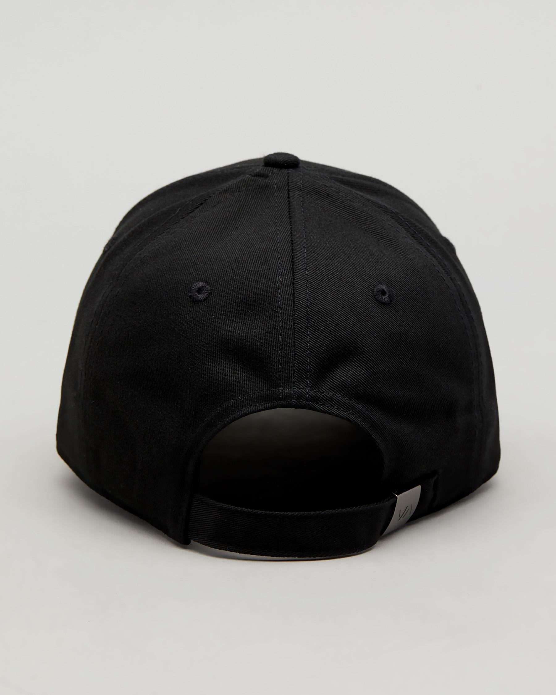 Shop RVCA VA Baseball Cap In Black - Fast Shipping & Easy Returns ...