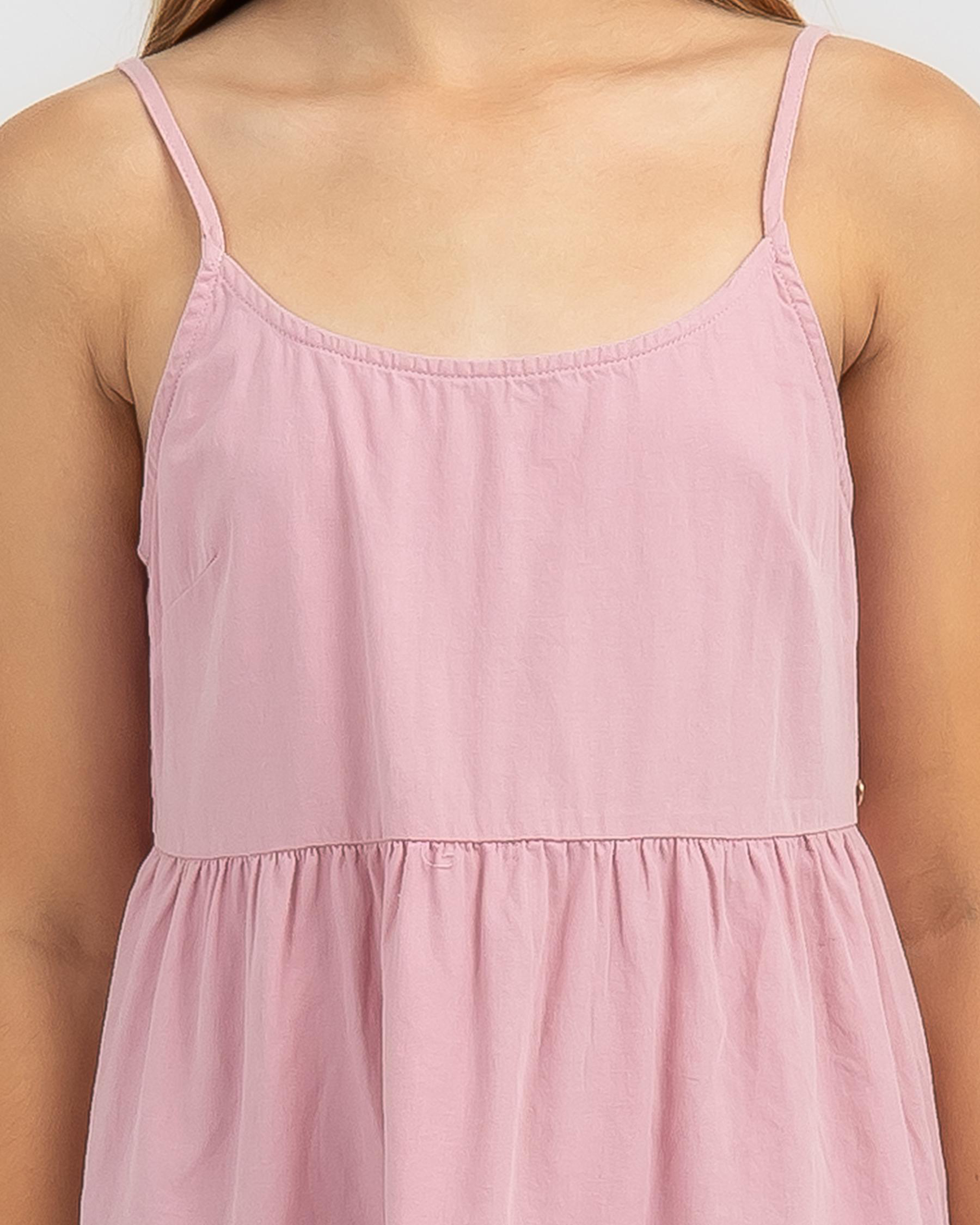 Shop Rusty Girls' Sweet Water Slip Dress In Fondant Pink - Fast ...