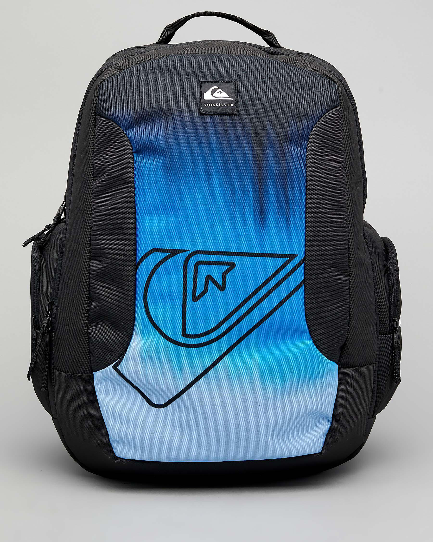 Shop Quiksilver Schoolie II Backpack In Punch Blue - Fast Shipping ...