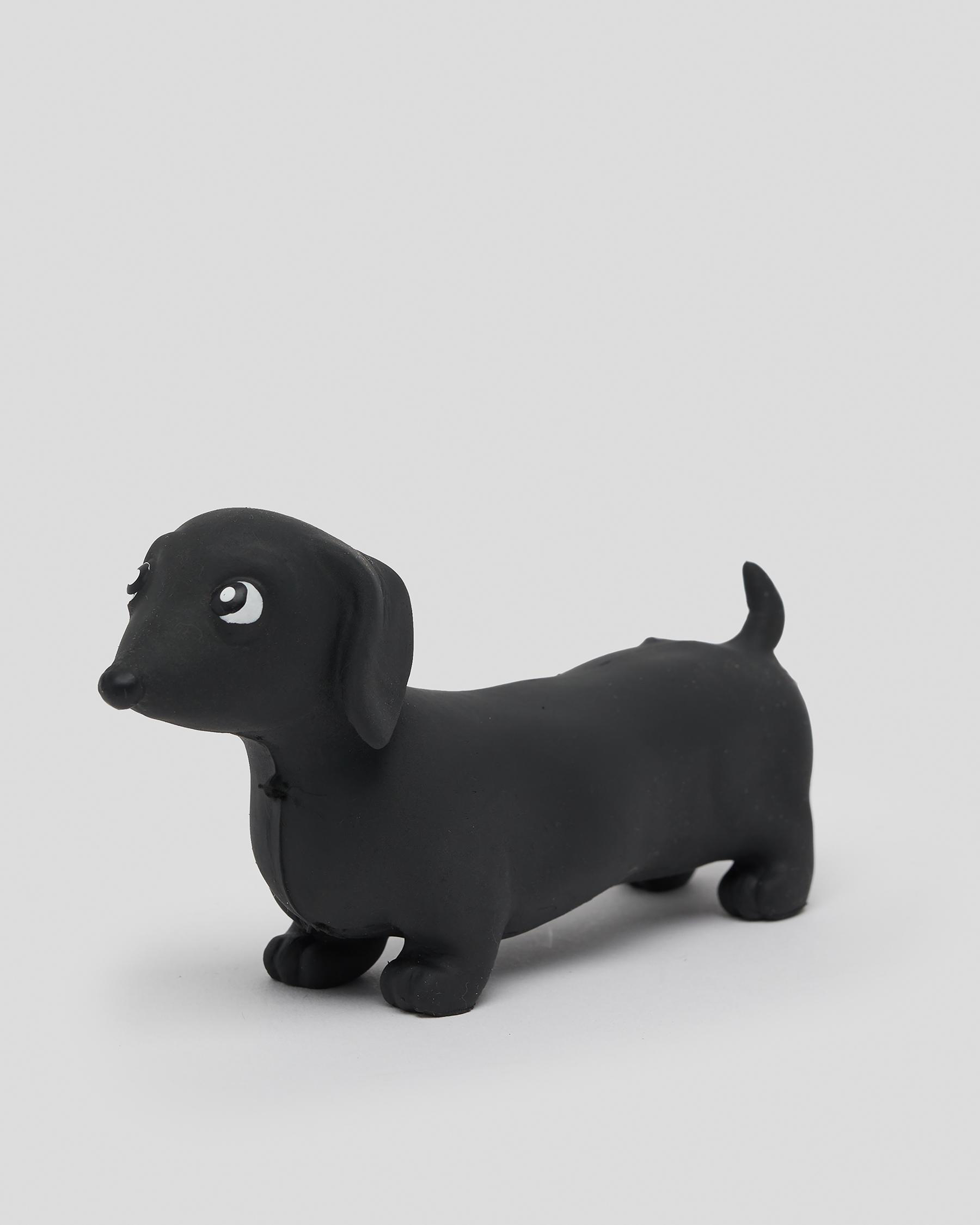 Shop Get It Now Stretchy Dash Hound Toy In Black - Fast Shipping & Easy ...