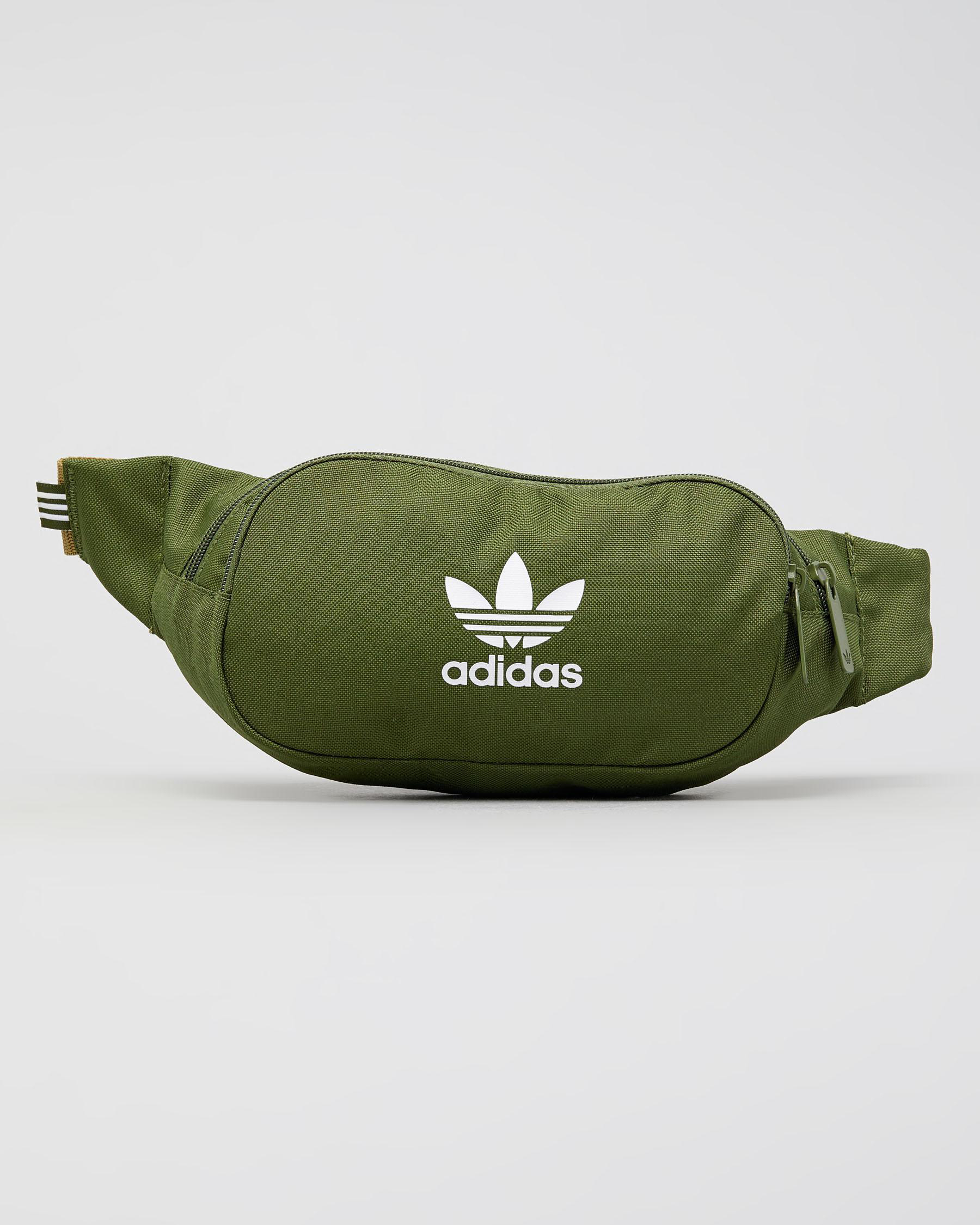 Shop adidas Essential Cross Body Bag In Wild Pine - Fast Shipping ...