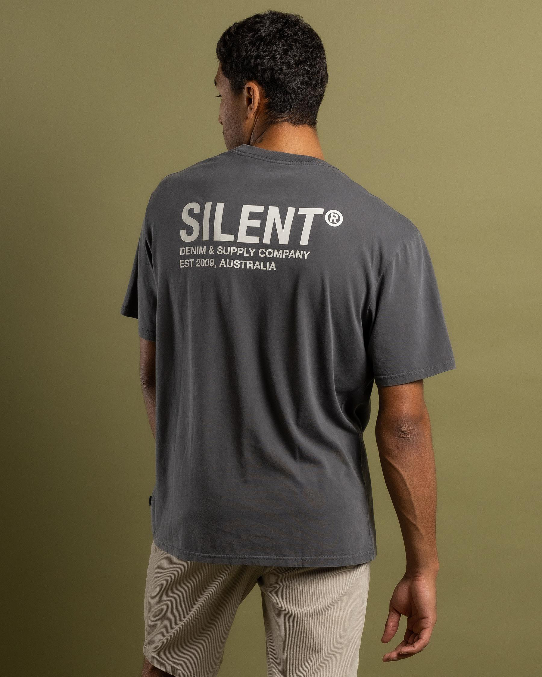 Shop Silent Theory Icon T-Shirt In Charcoal - Fast Shipping & Easy ...