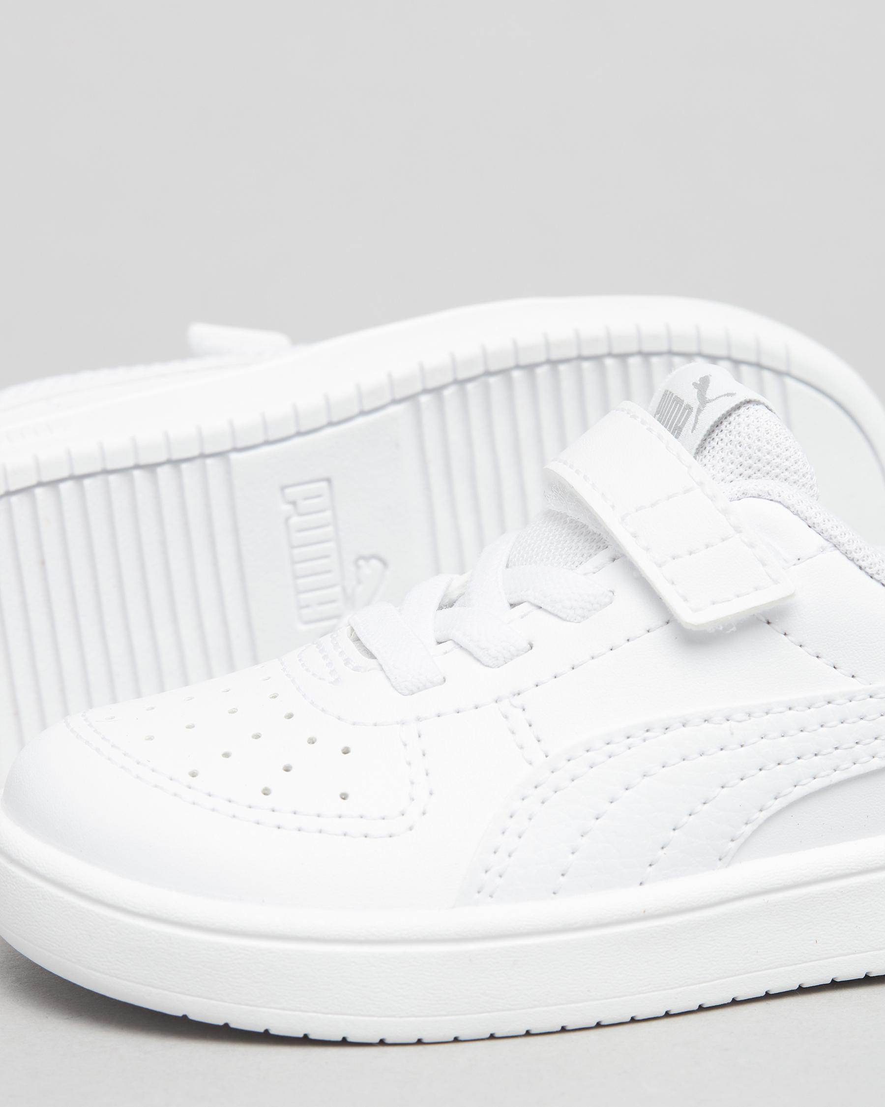 Shop Puma Toddlers' Rickie Shoes In Puma White-puma White-glacier Grey ...