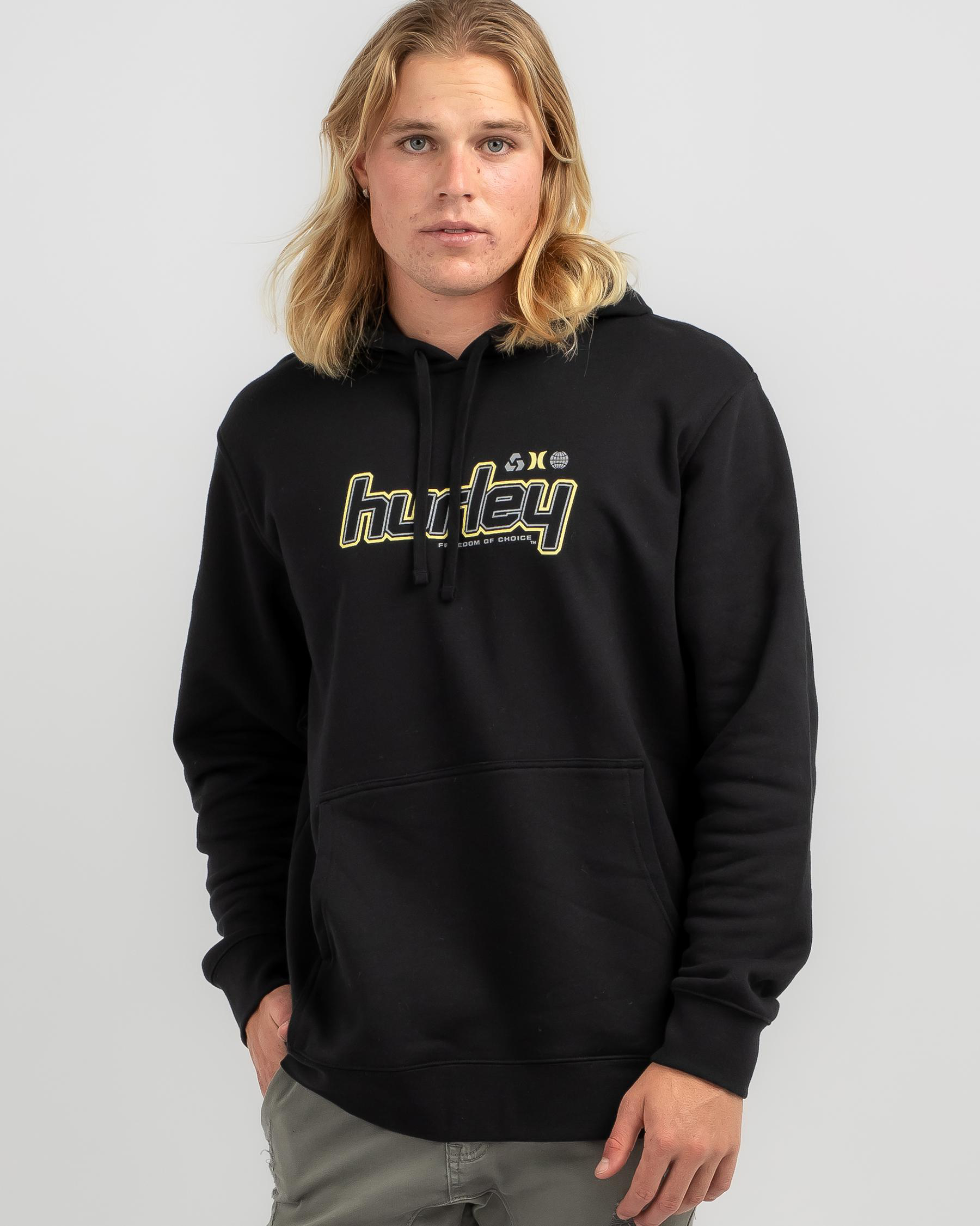 Shop Hurley Freedom Pullover Hoodie In Black - Fast Shipping & Easy ...