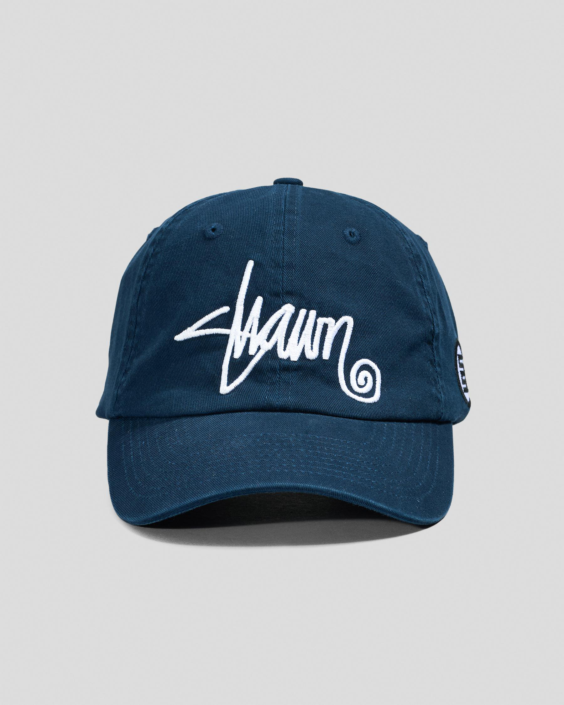 Shop S-Double Shawn Script Strapback Cap In Navy - Fast Shipping & Easy ...