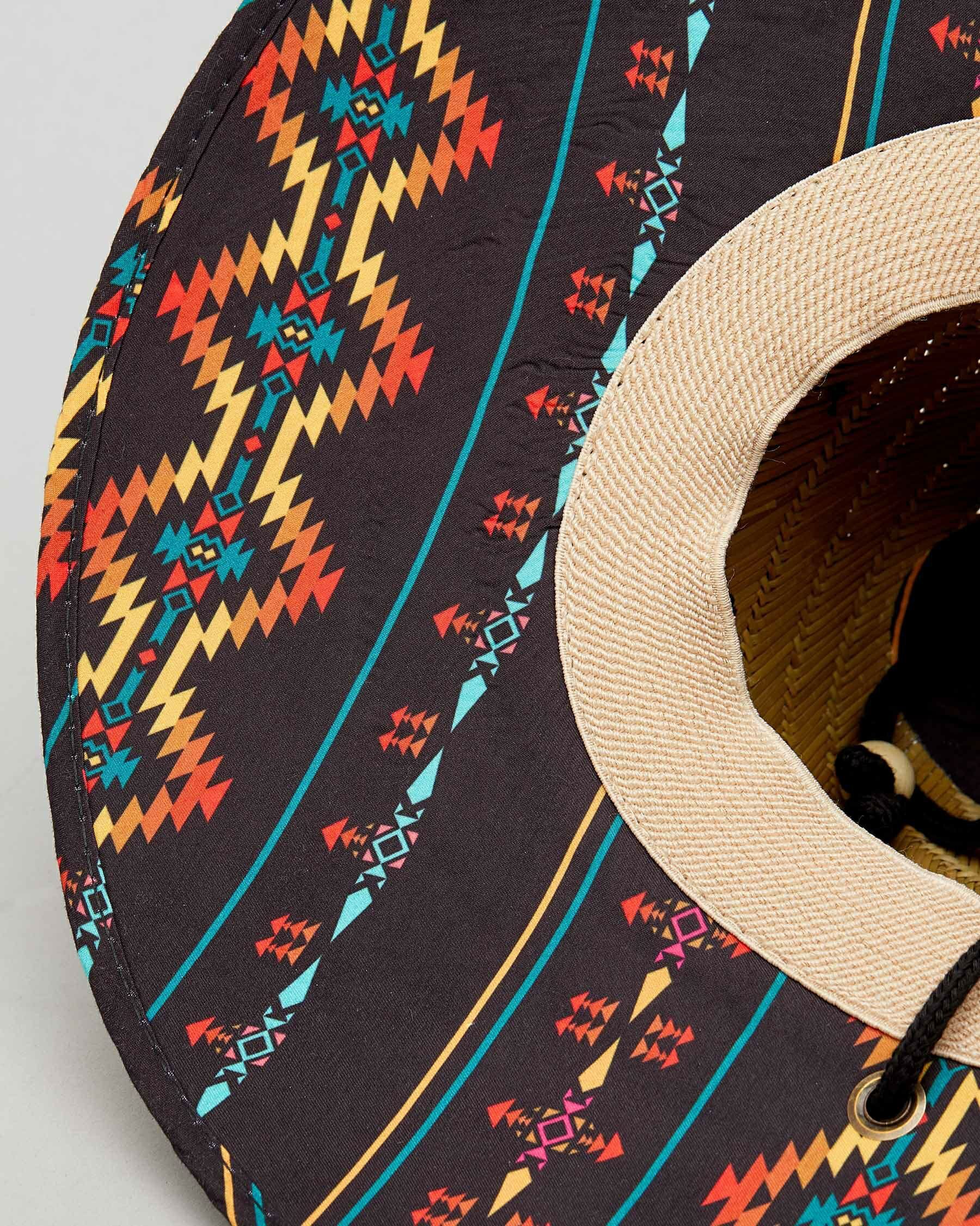 Shop Skylark Southwest Straw Hat In Natural/black - Fast Shipping ...