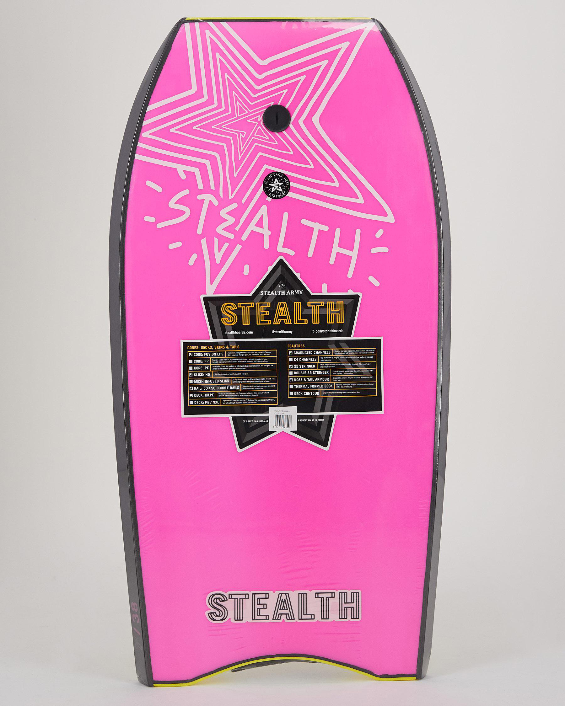 Shop Stealth Tech 38" Bodyboard In Yellow - Fast Shipping & Easy ...