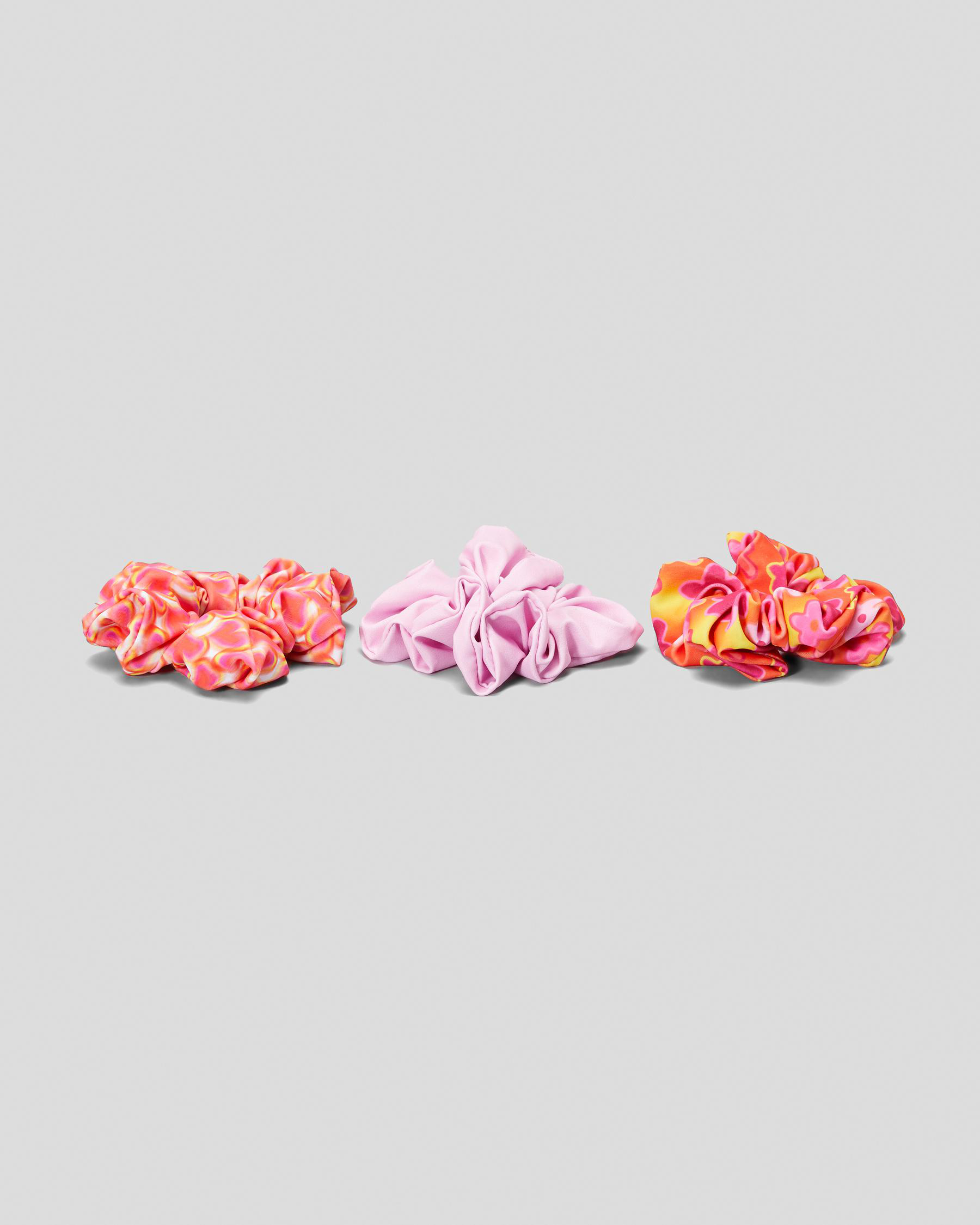 Shop Karyn In LA Maeve Scrunchie Pack In Pink/orange/yellow - Fast ...