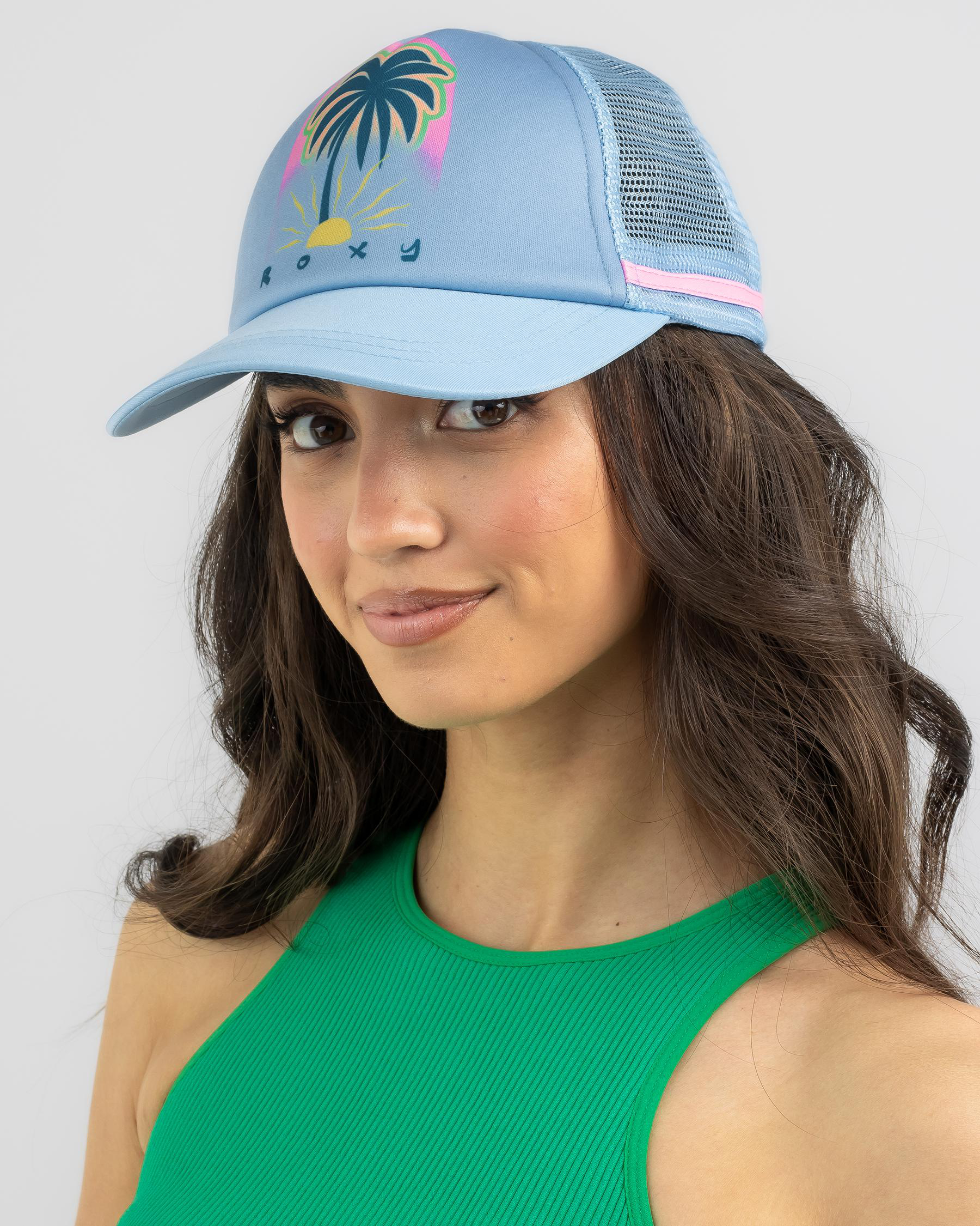 Shop Roxy Dig This Trucker Cap In Clear Sky - Fast Shipping & Easy Returns - City Beach Australia