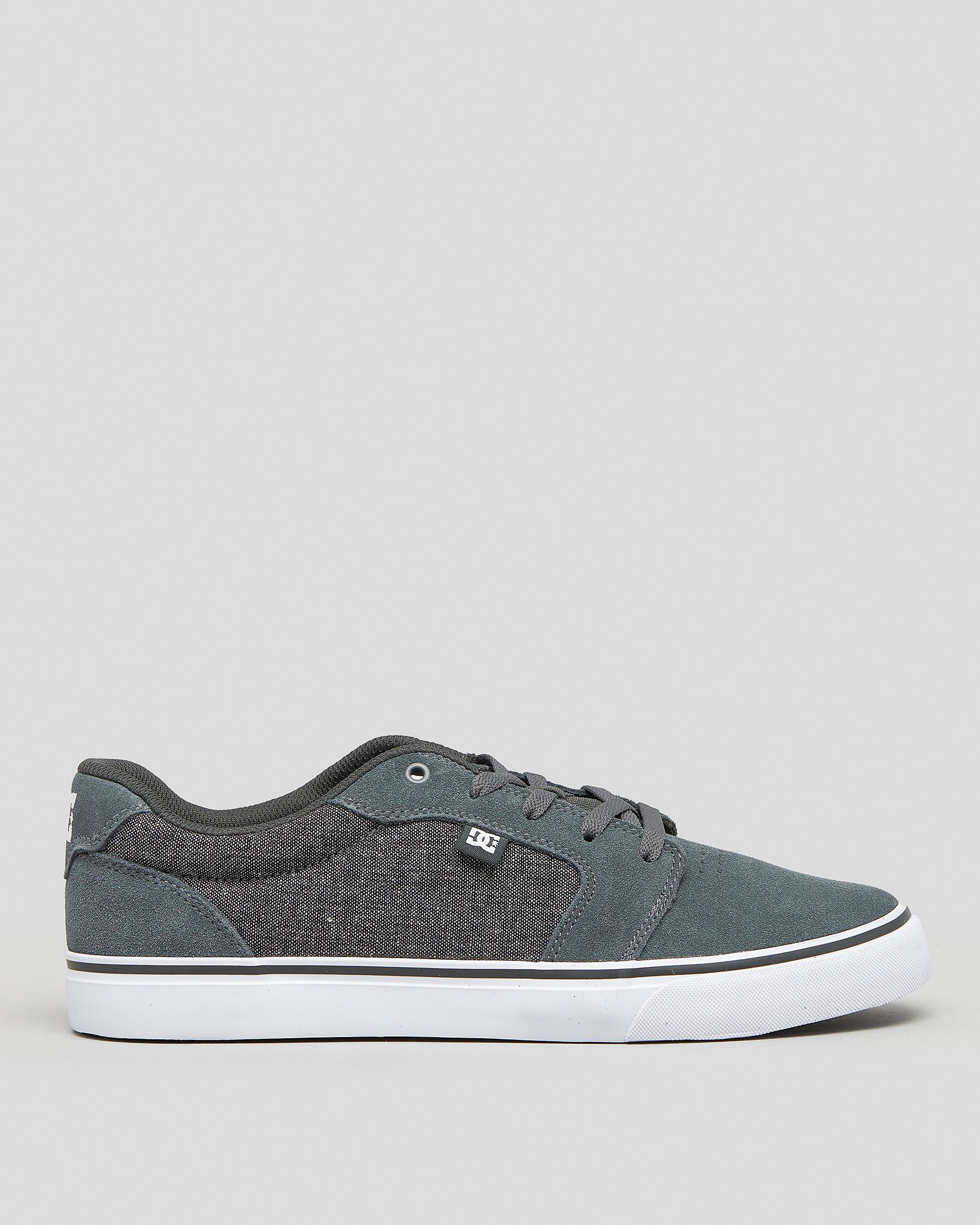 Shop DC Shoes Anvil Shoes In Green/grey/white - Fast Shipping & Easy ...