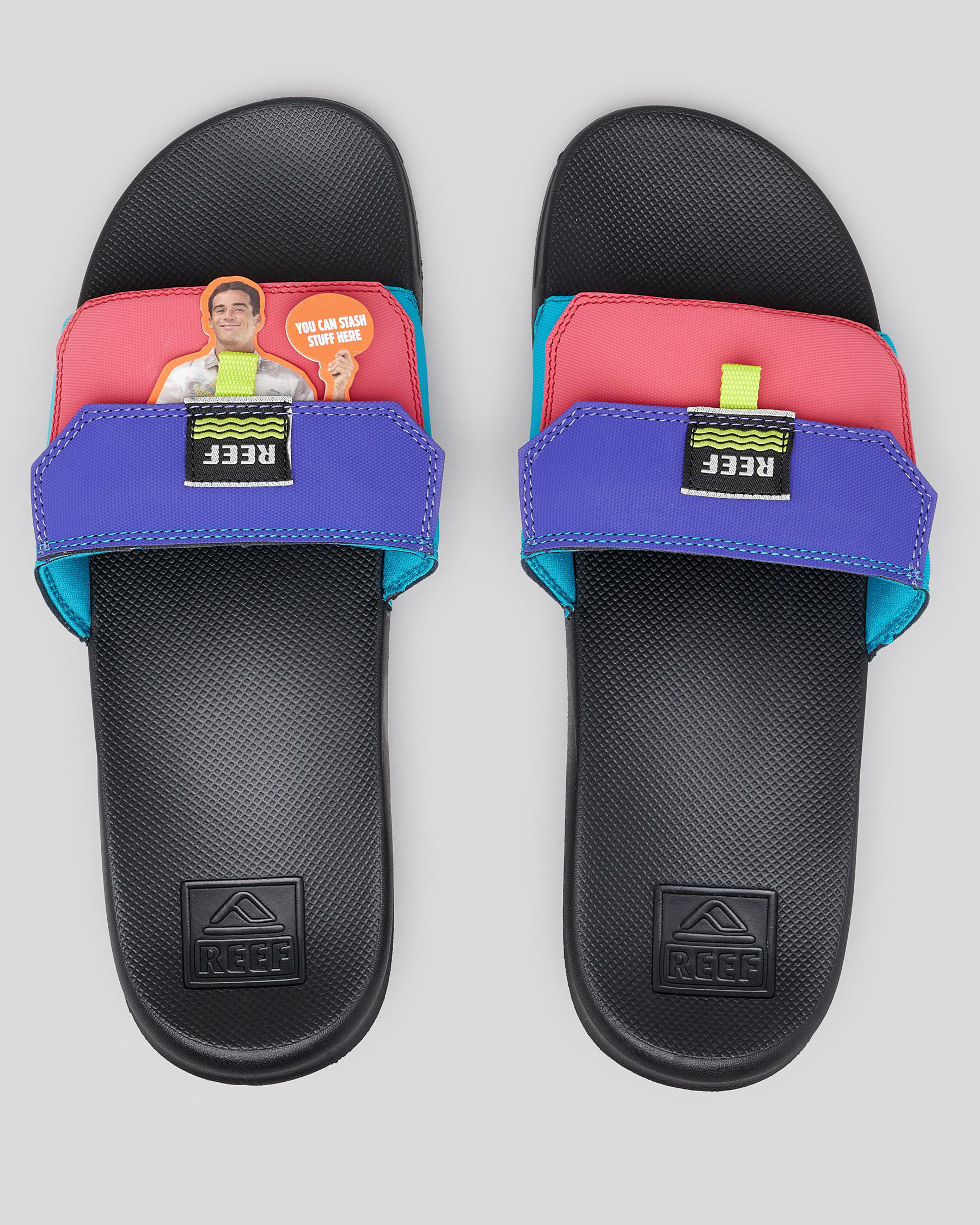 Shop Reef Stash Slides In Hammer Time - Fast Shipping & Easy Returns ...