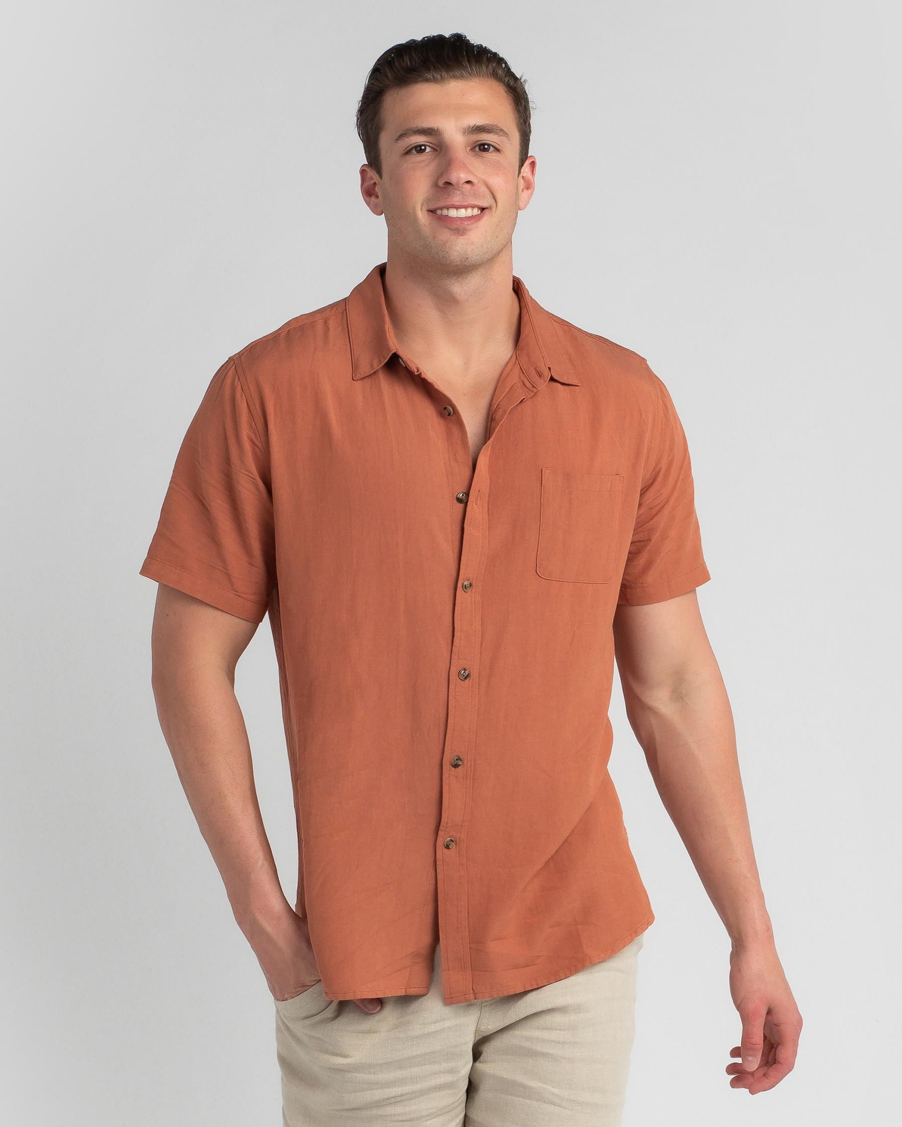 Shop Rusty Overtone Shirt In Bombay Brown - Fast Shipping & Easy ...