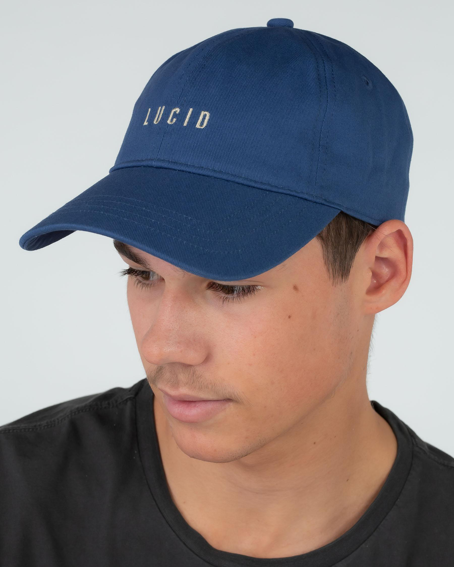Shop Lucid Chaotic Dad Cap In Mid Blue/cream - Fast Shipping & Easy ...