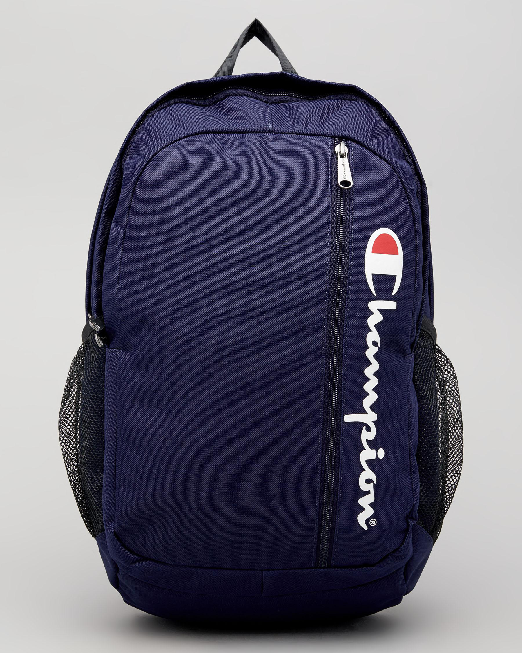 Shop Champion Graphic Backpack In Navy - Fast Shipping & Easy Returns ...