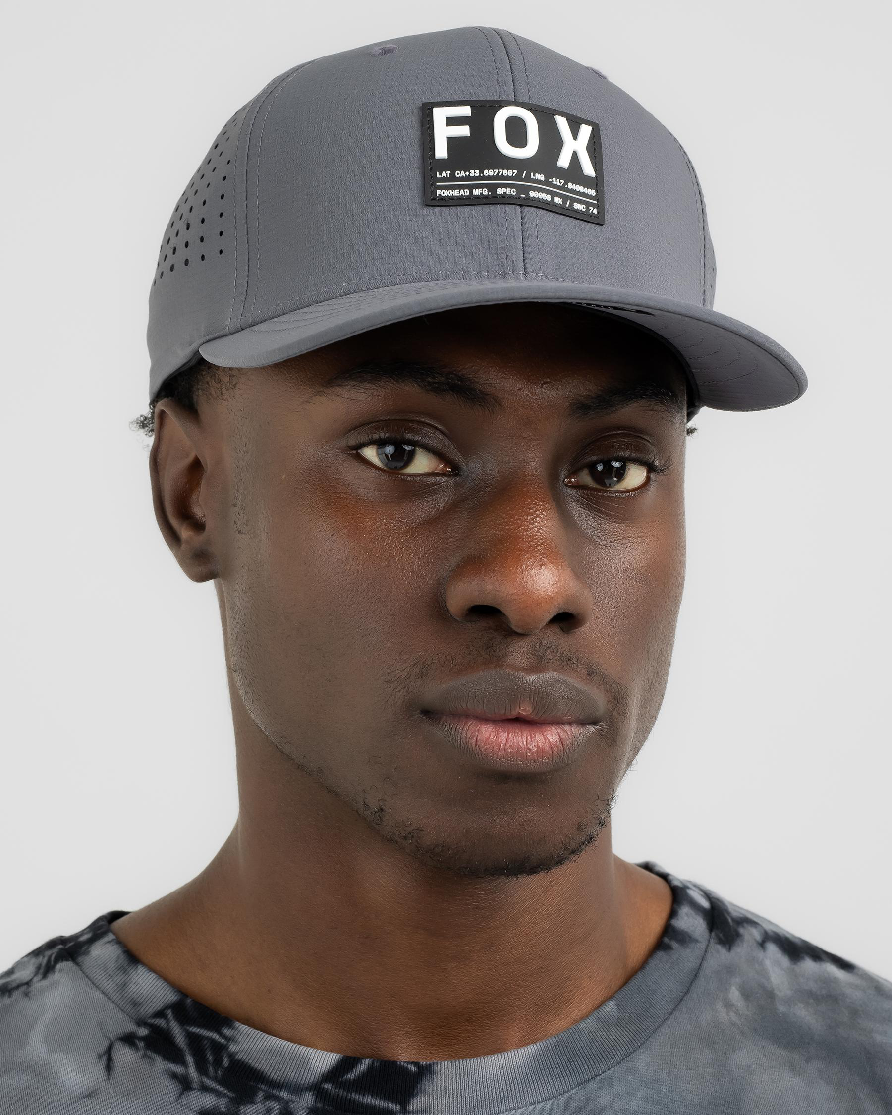 Shop Fox Fox Non Stop Tech Flexfit Cap In Steel Grey - Fast Shipping ...