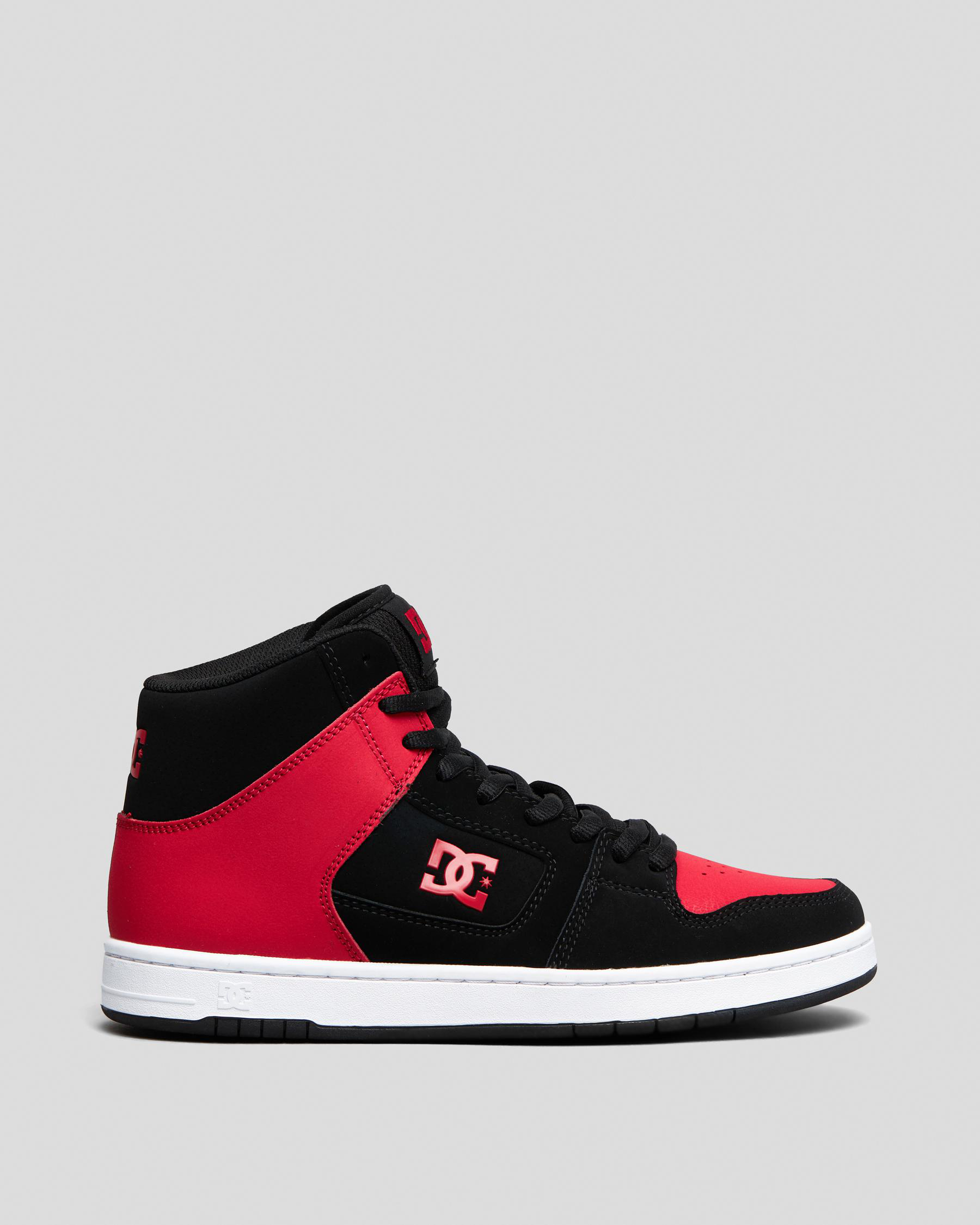 Shop DC Shoes Manteca 4 Hi-Top Shoes In Black/red - Fast Shipping ...