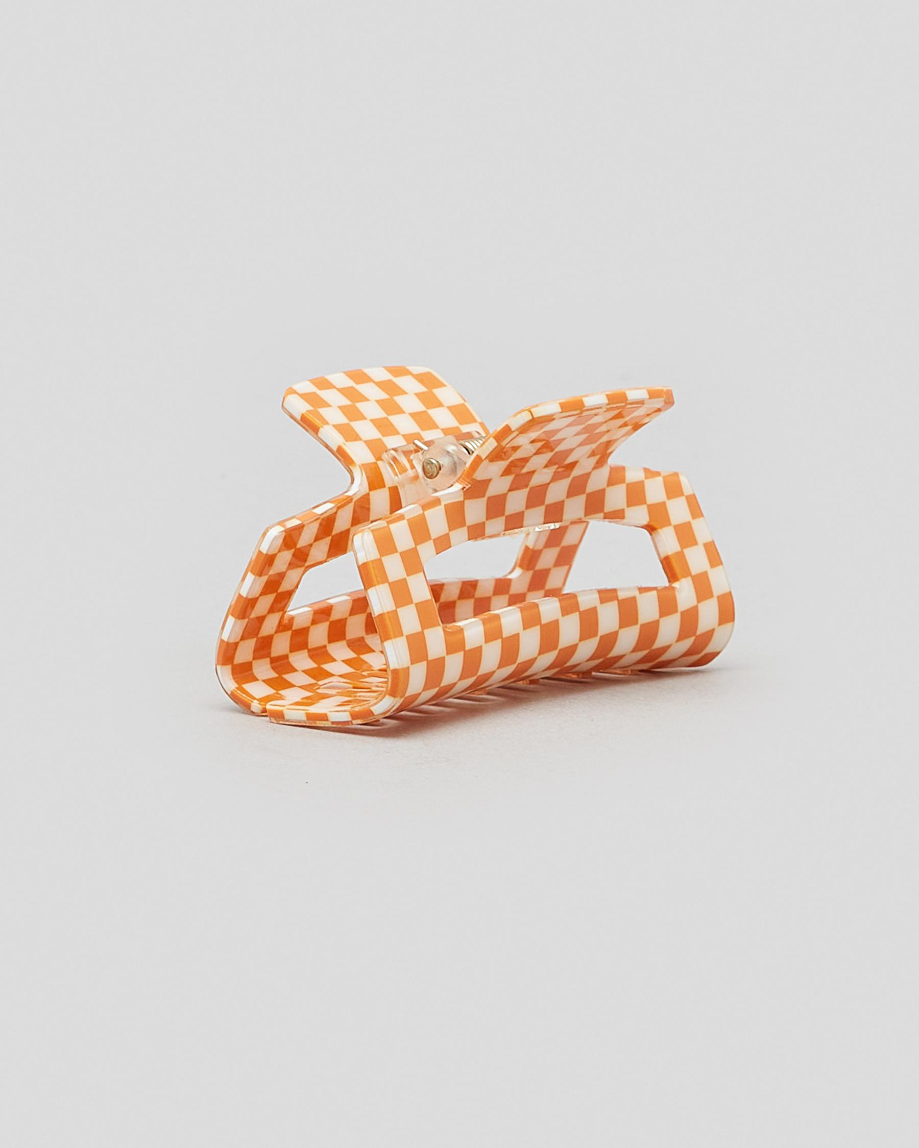 Shop Karyn In LA Kristy Hair Claw Clip In Orange - Fast Shipping & Easy ...