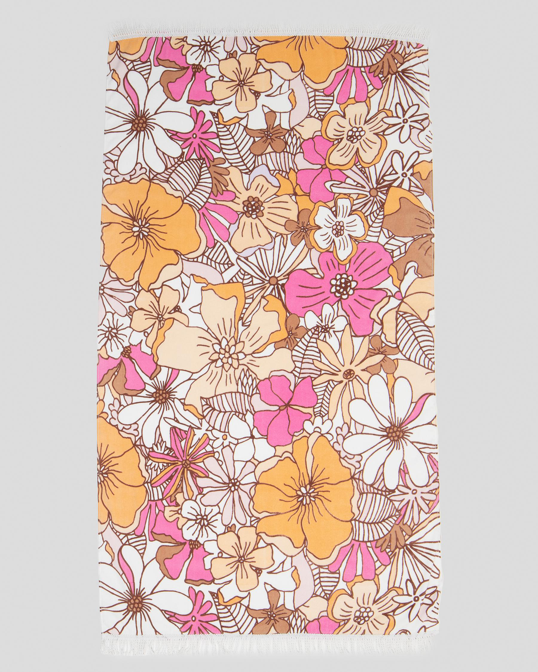 Shop Topanga Palapala Rectangle Towel In Floral - Fast Shipping & Easy ...