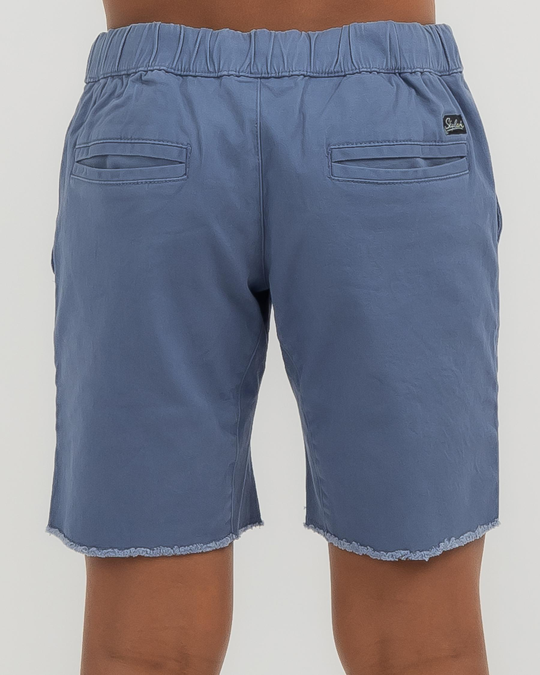 Shop Skylark Boys' Erase Drop Crotch Shorts In Lt Blue - Fast Shipping ...