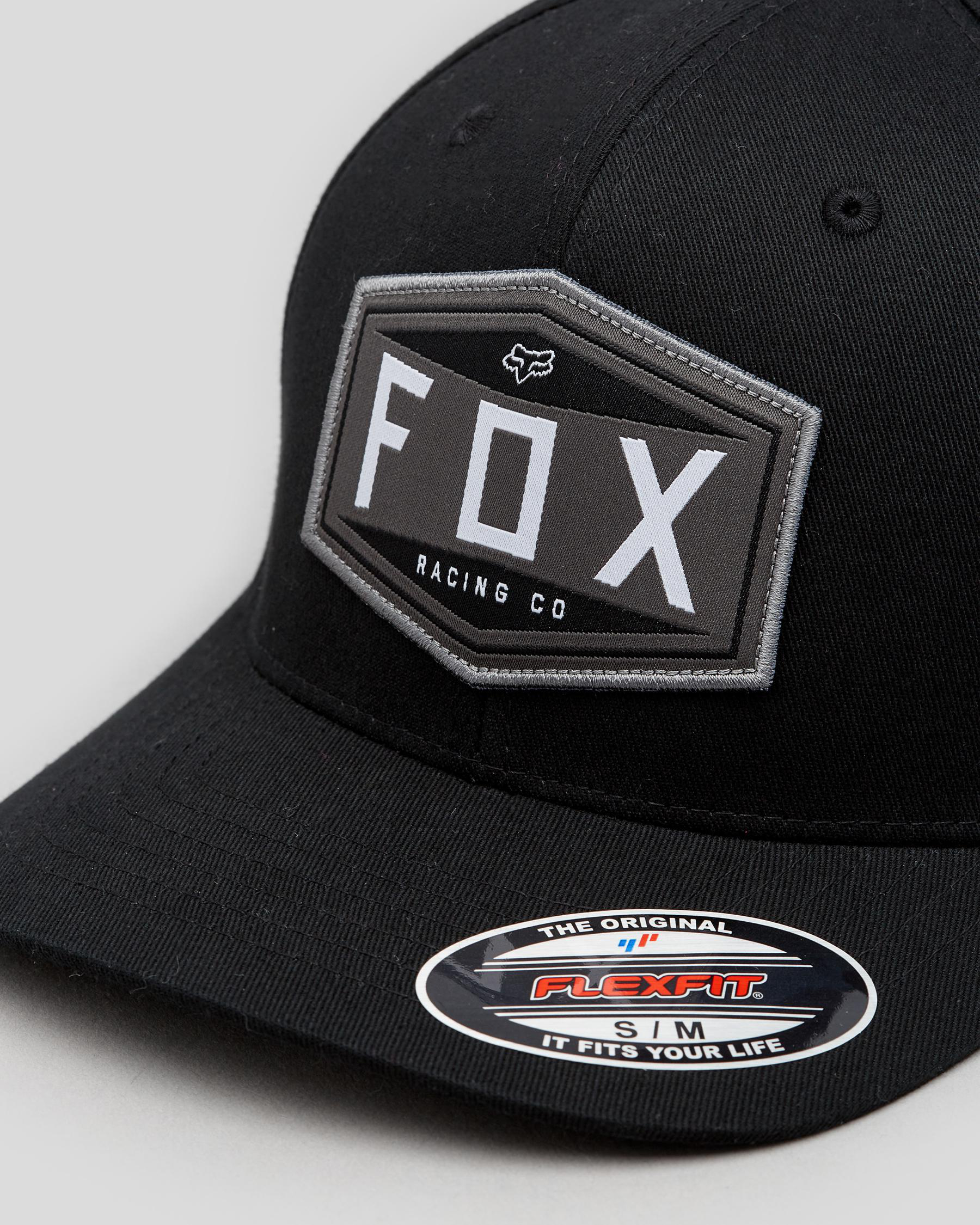 Shop Fox Emblem Flexfit Cap In Black - Fast Shipping & Easy Returns ...