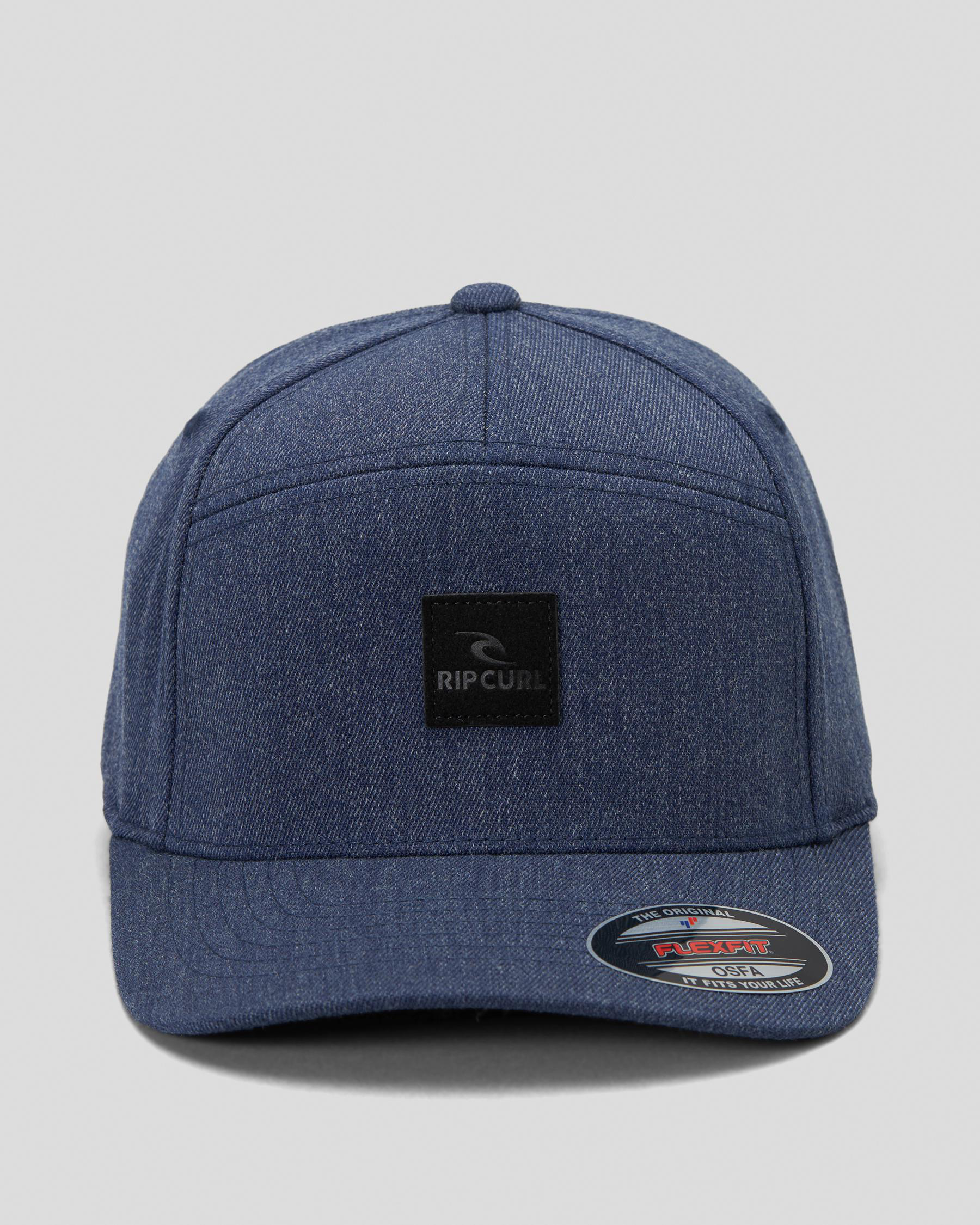 Shop Rip Curl Sector Flexfit Cap In Navy Marle - Fast Shipping & Easy ...