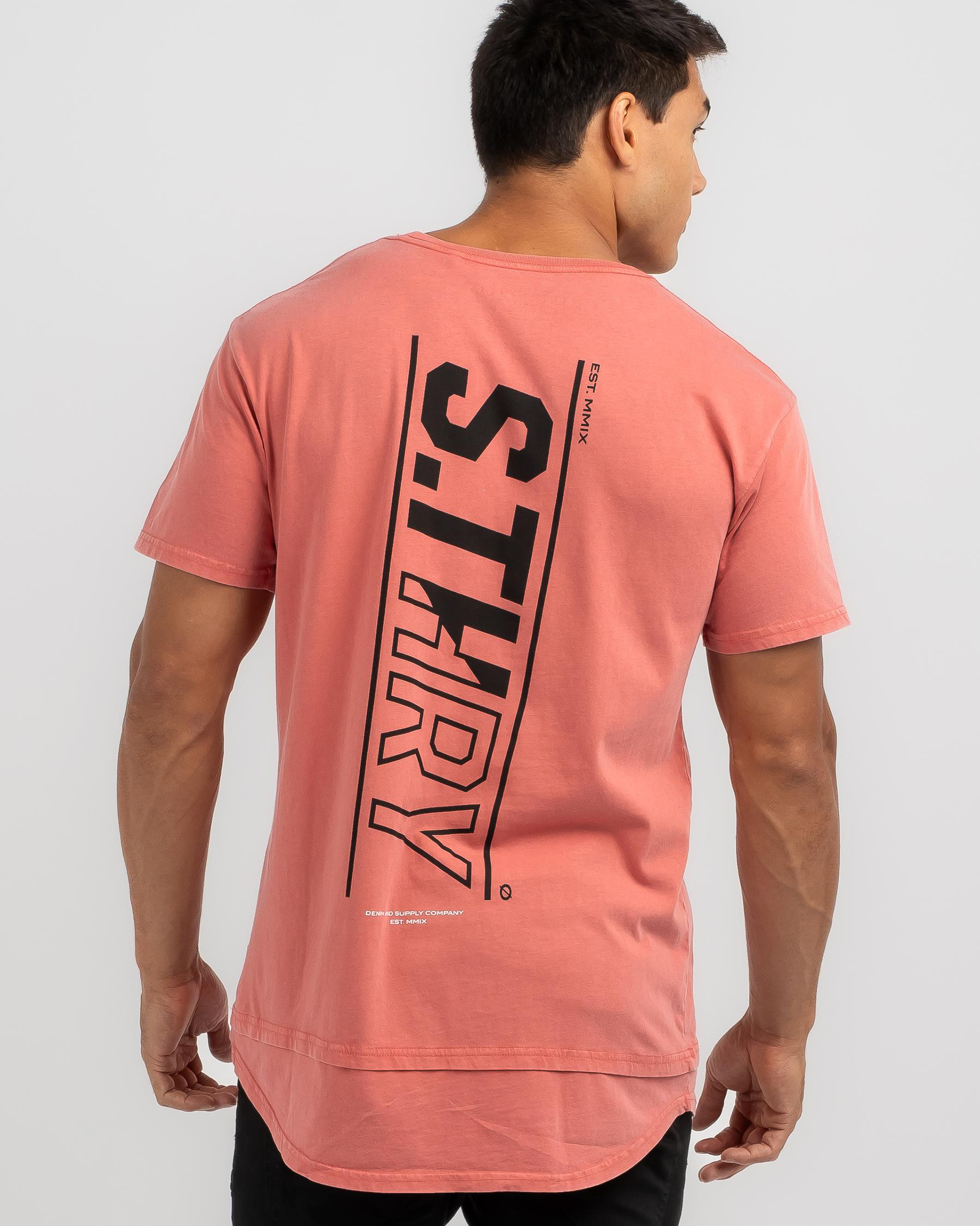 Shop Silent Theory Axel T-Shirt In Red - Fast Shipping & Easy Returns ...