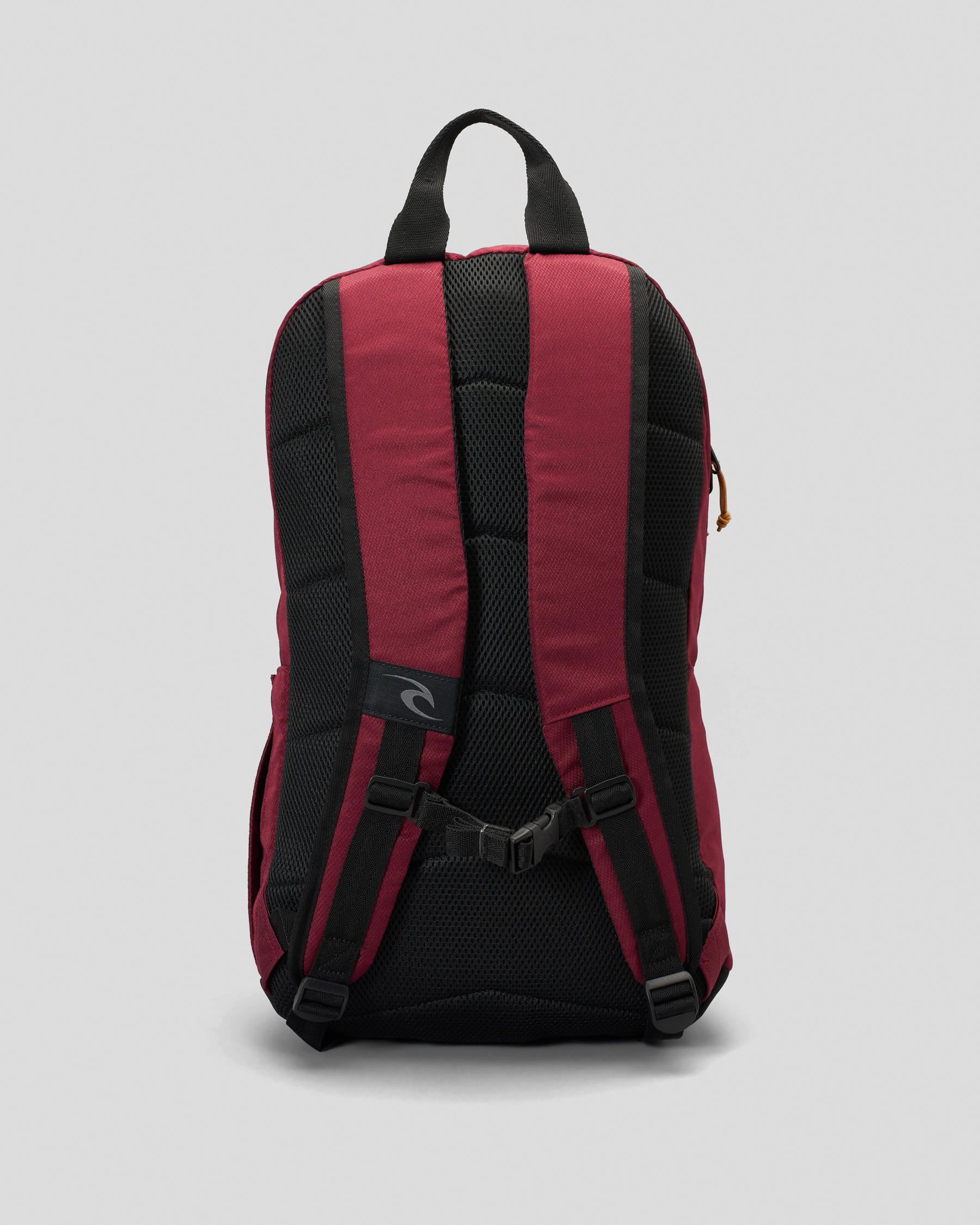 Shop Rip Curl Overtime 30L Overland Backpack In Burgundy - Fast ...