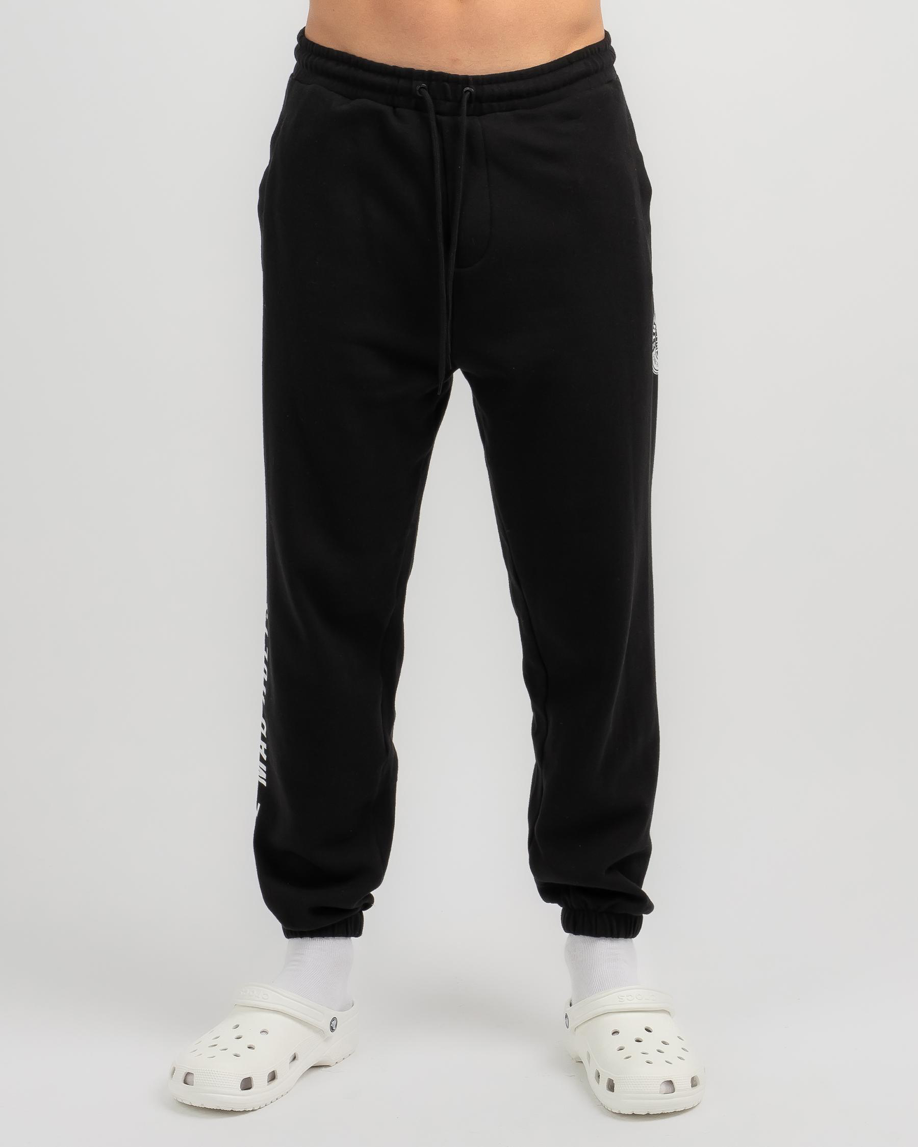 Shop The Mad Hueys Hueys H Series Track Pants In Black - Fast Shipping ...