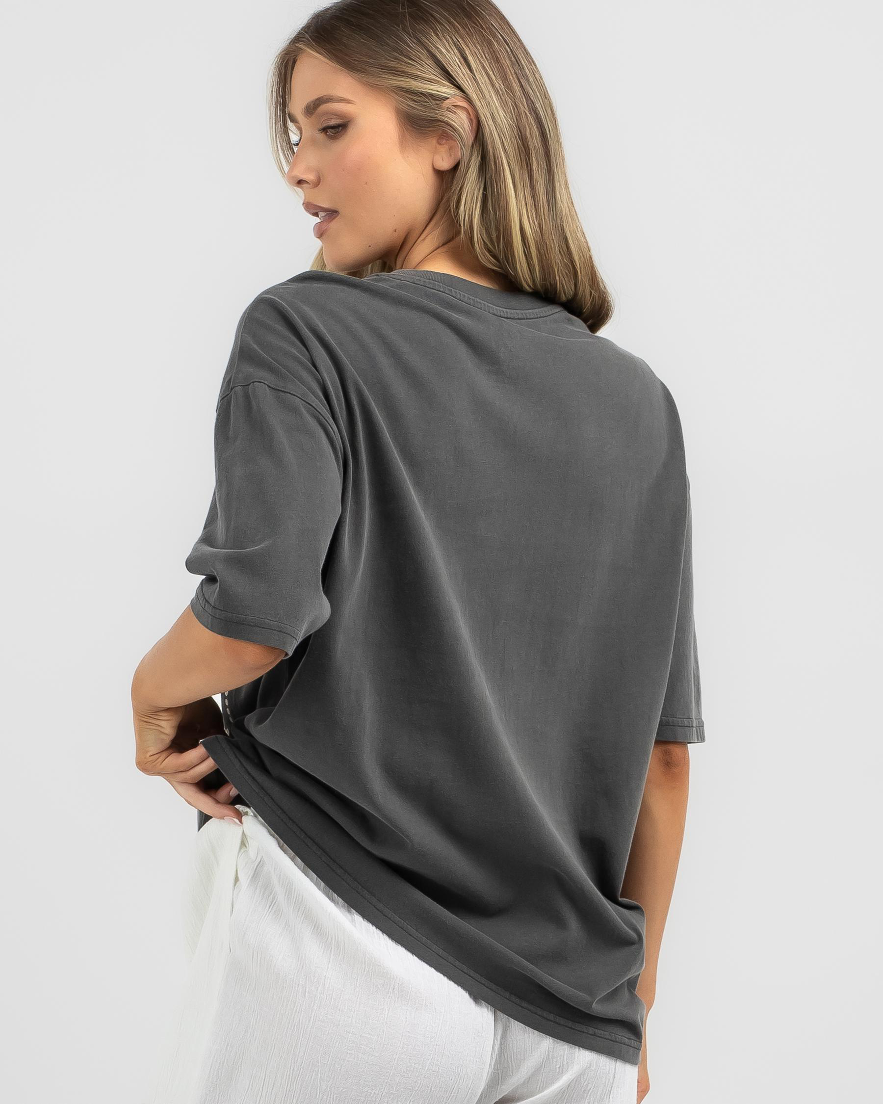 Shop Billabong Energetic Love T-Shirt In Black Sands - Fast Shipping ...