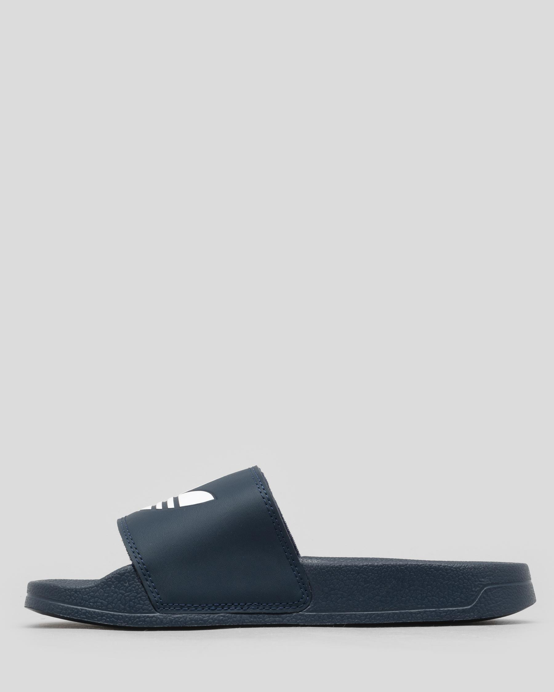Shop adidas Boys' Adilette Lite Slides In Collegiate Navy/ftwr White ...